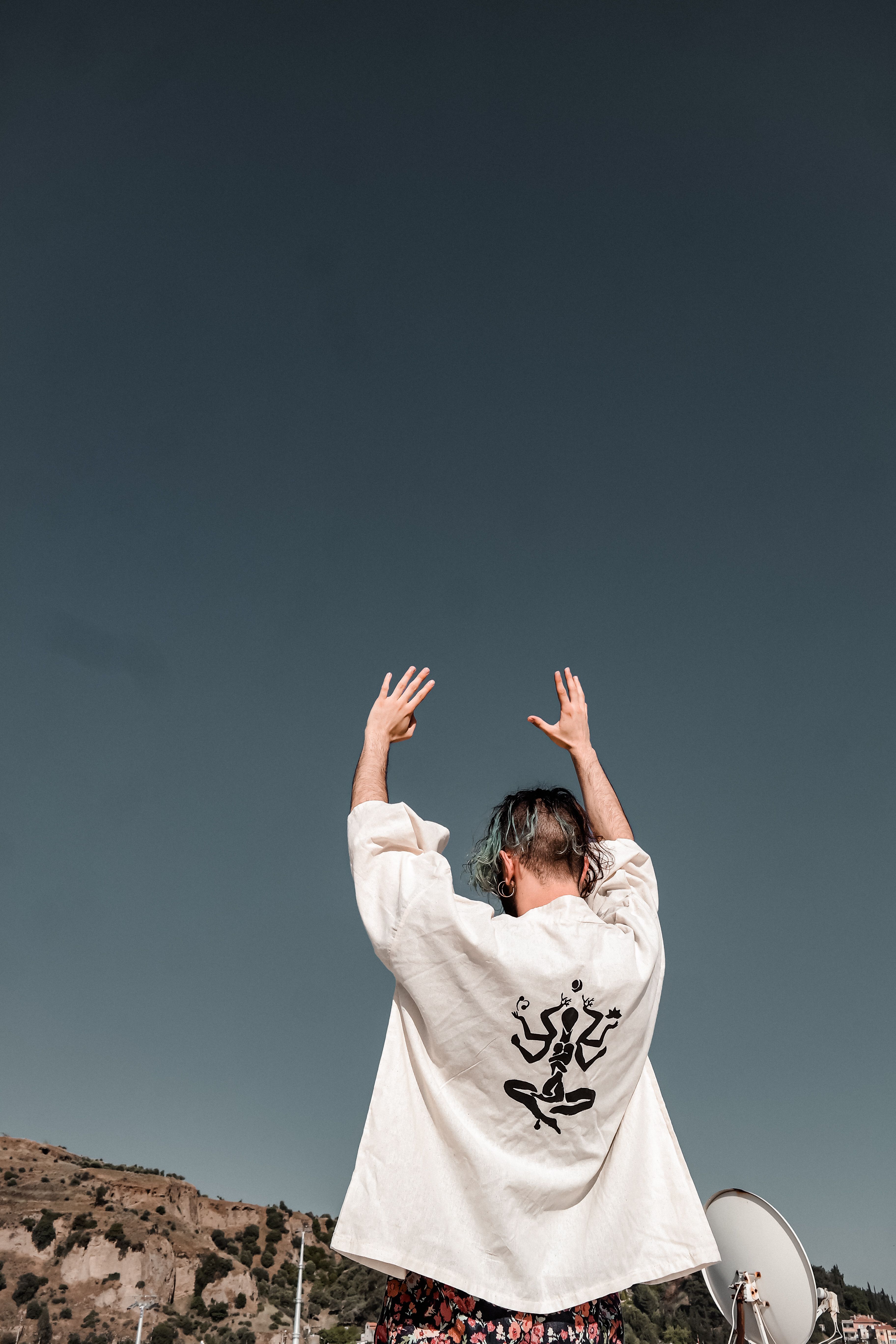Man with Raised Arms · Free Stock Photo