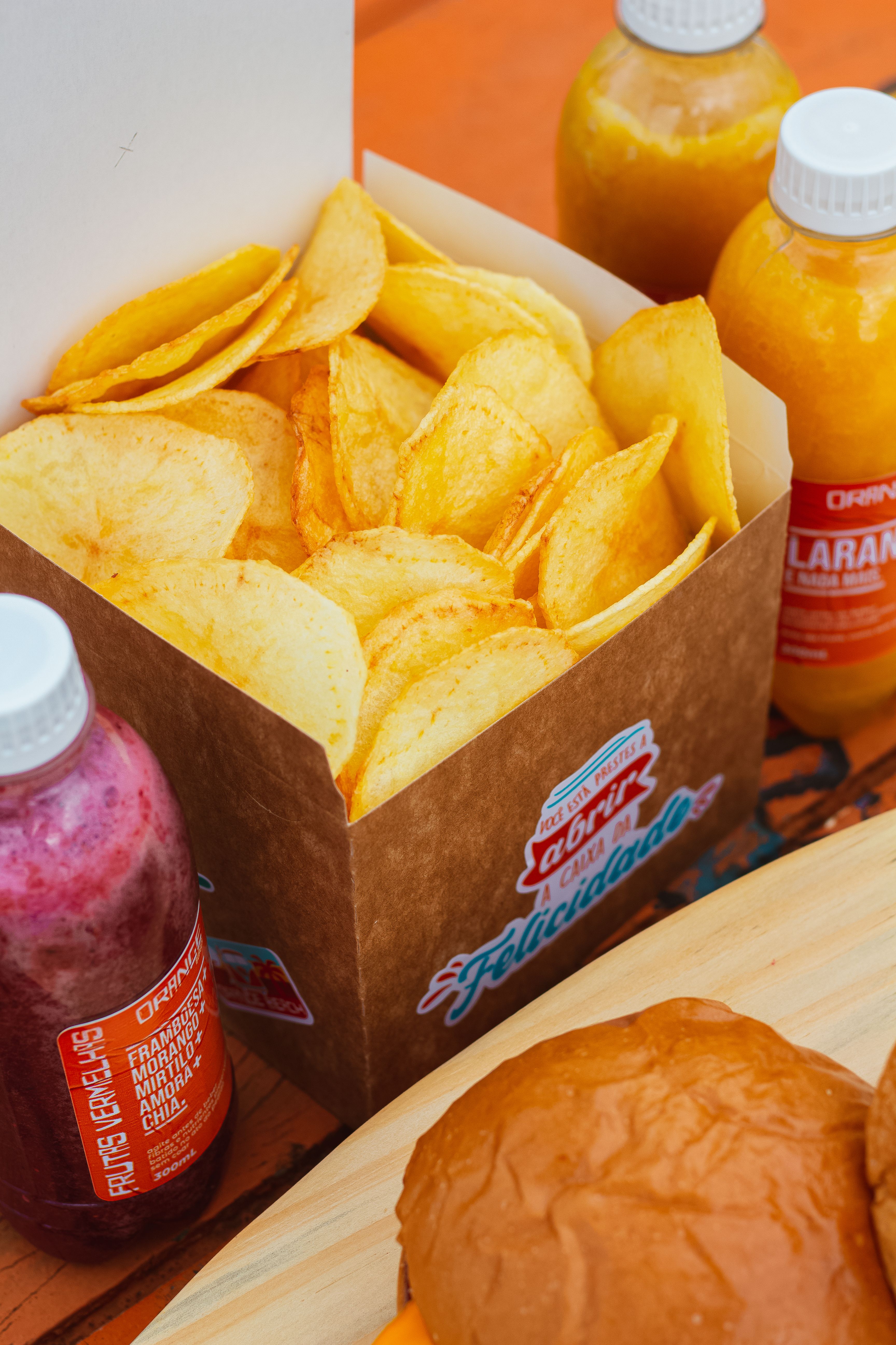 Close-Up Photograph of Chips in a Box · Free Stock Photo