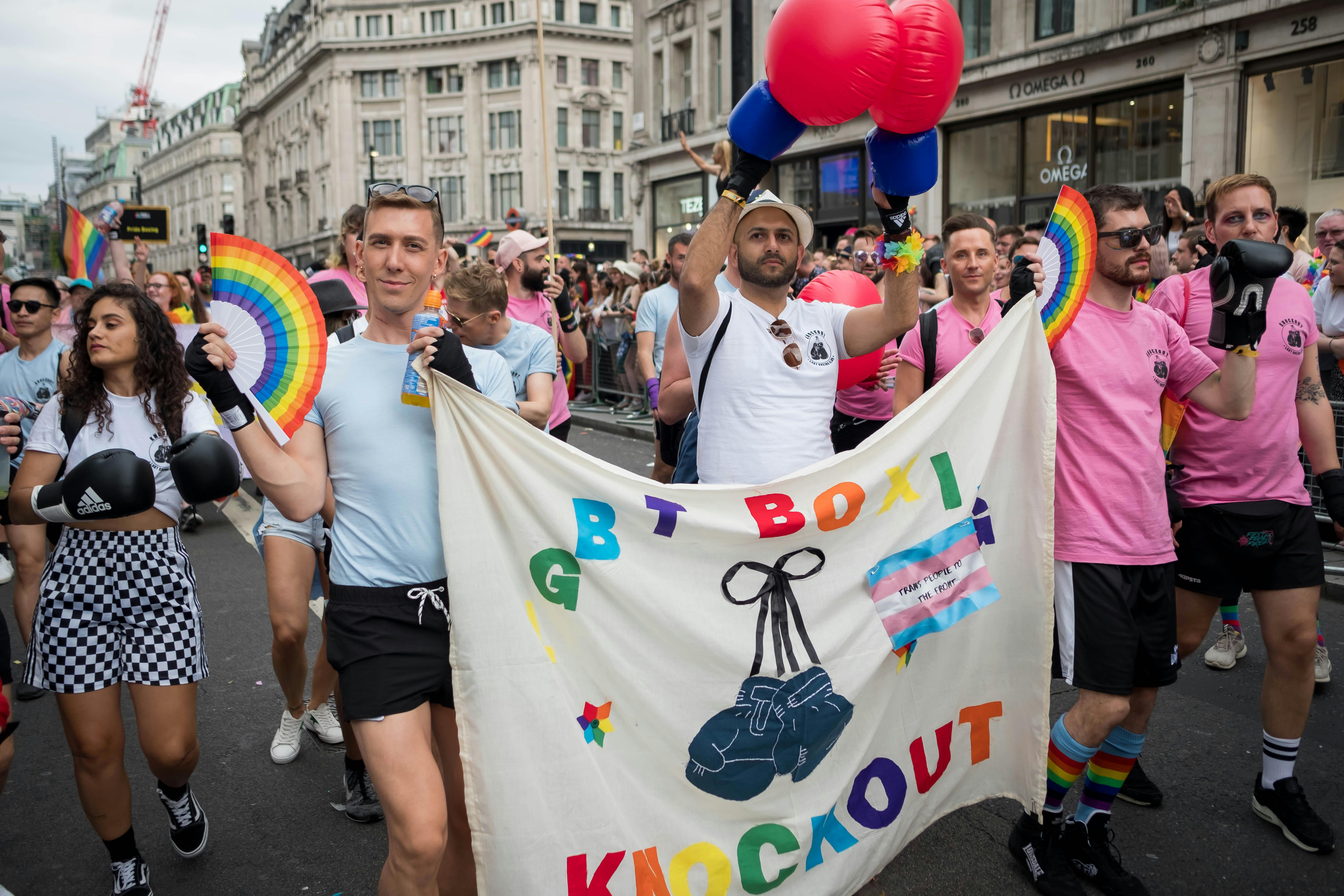 Young People Enjoying Themselves at a Pride Parade · Free Stock Photo