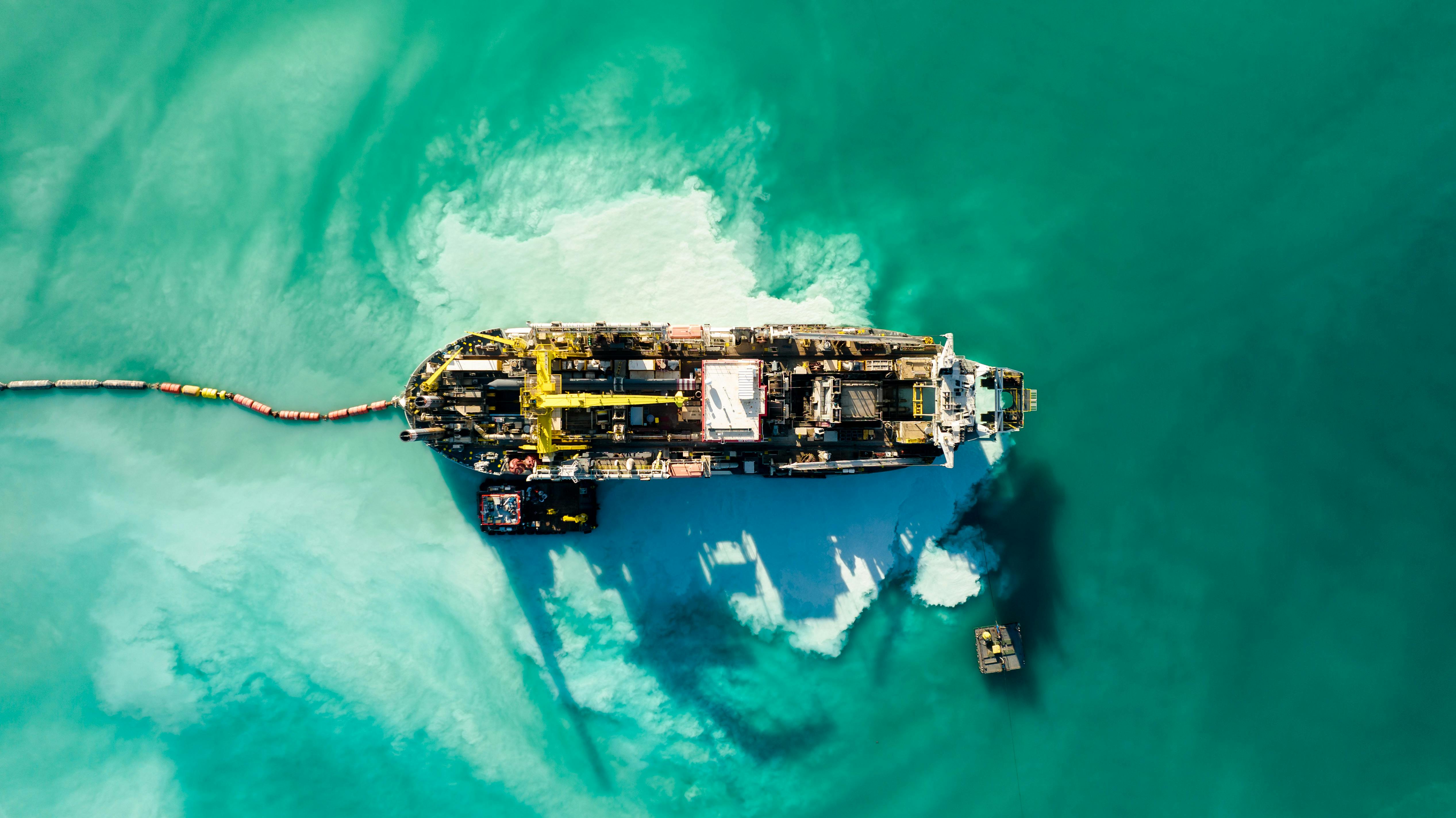 Birds Eye View of Ship on Sea · Free Stock Photo