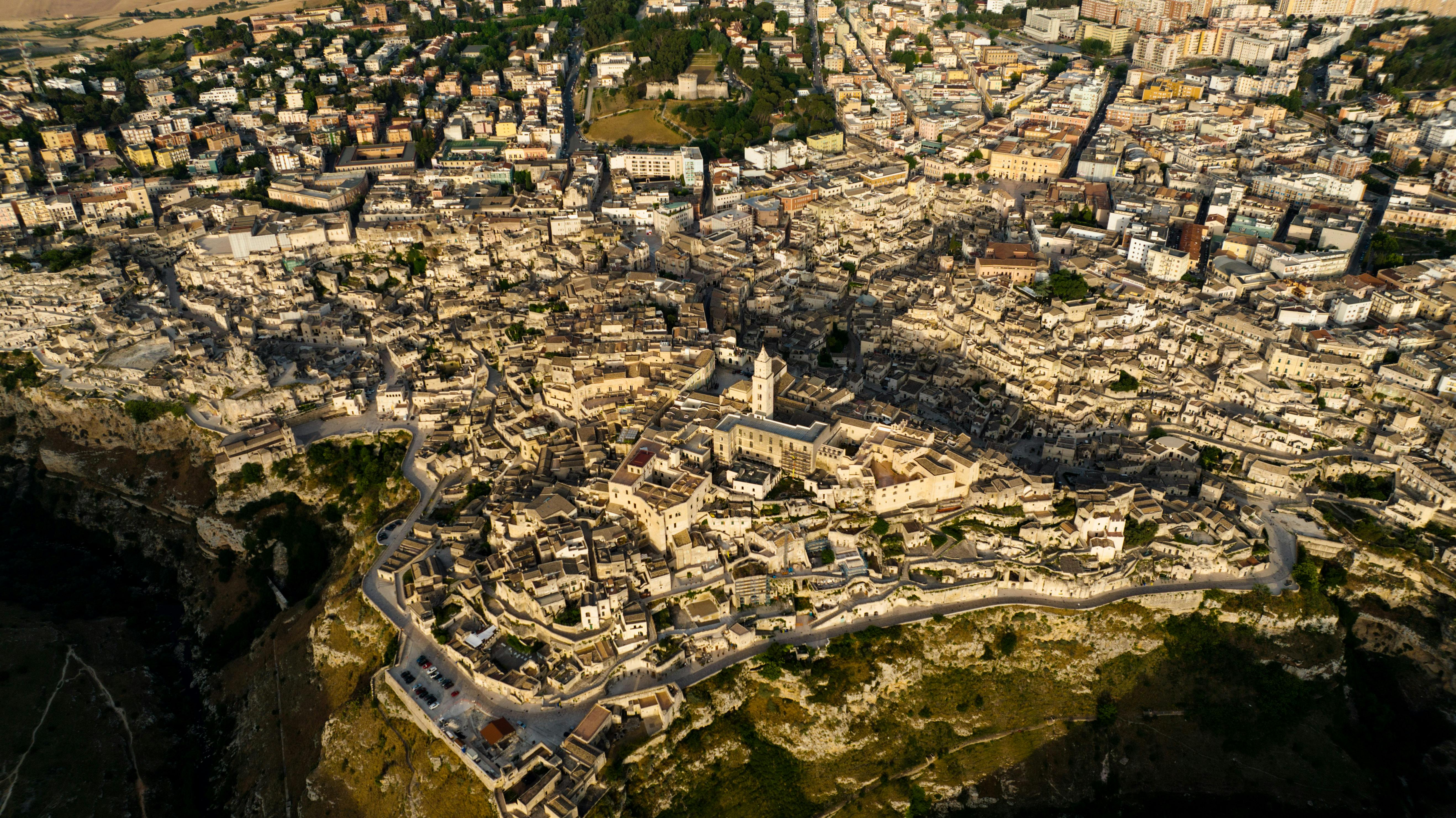 High Angle View of a City · Free Stock Photo