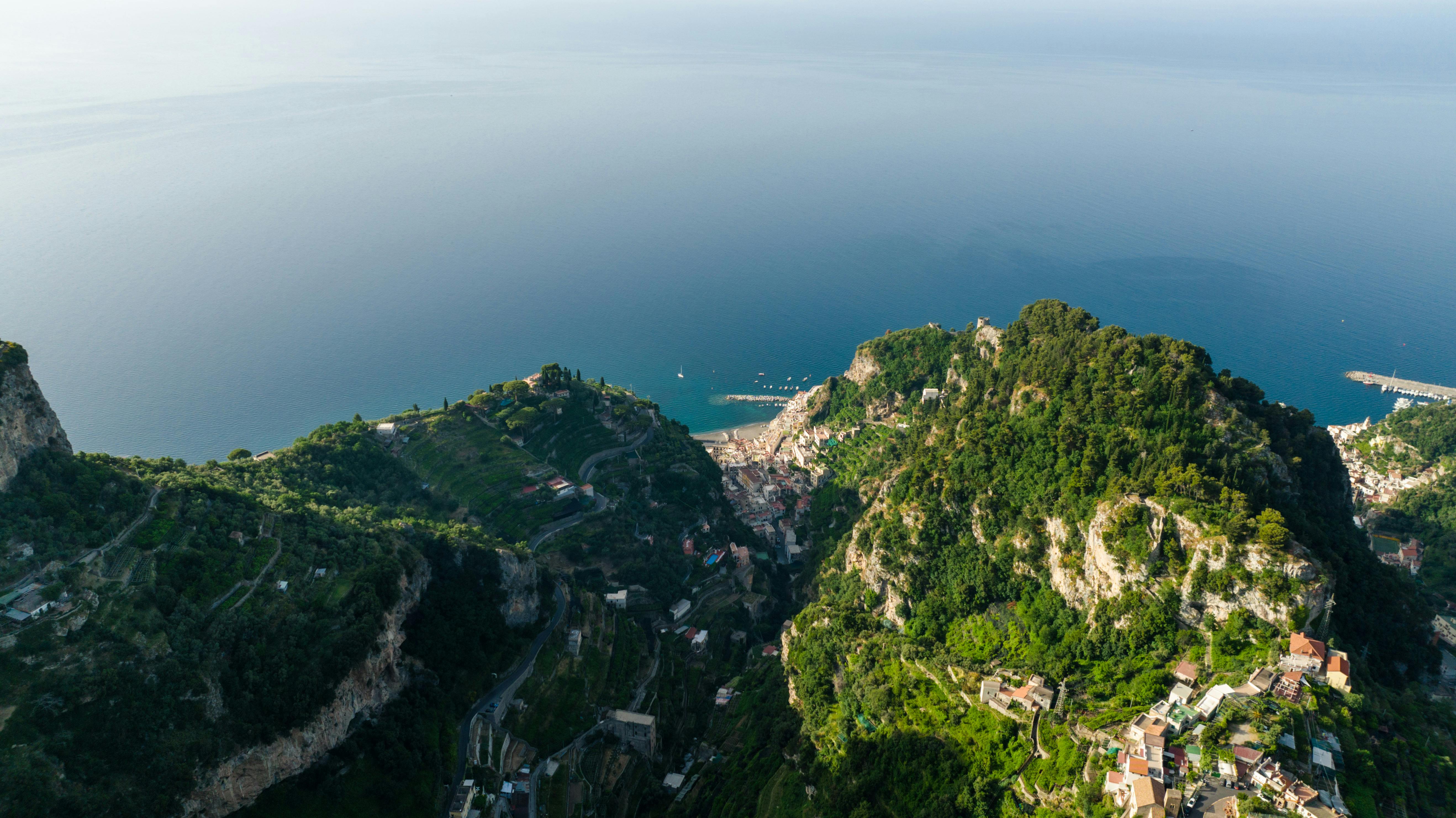 Aerial Photo of a Cove · Free Stock Photo