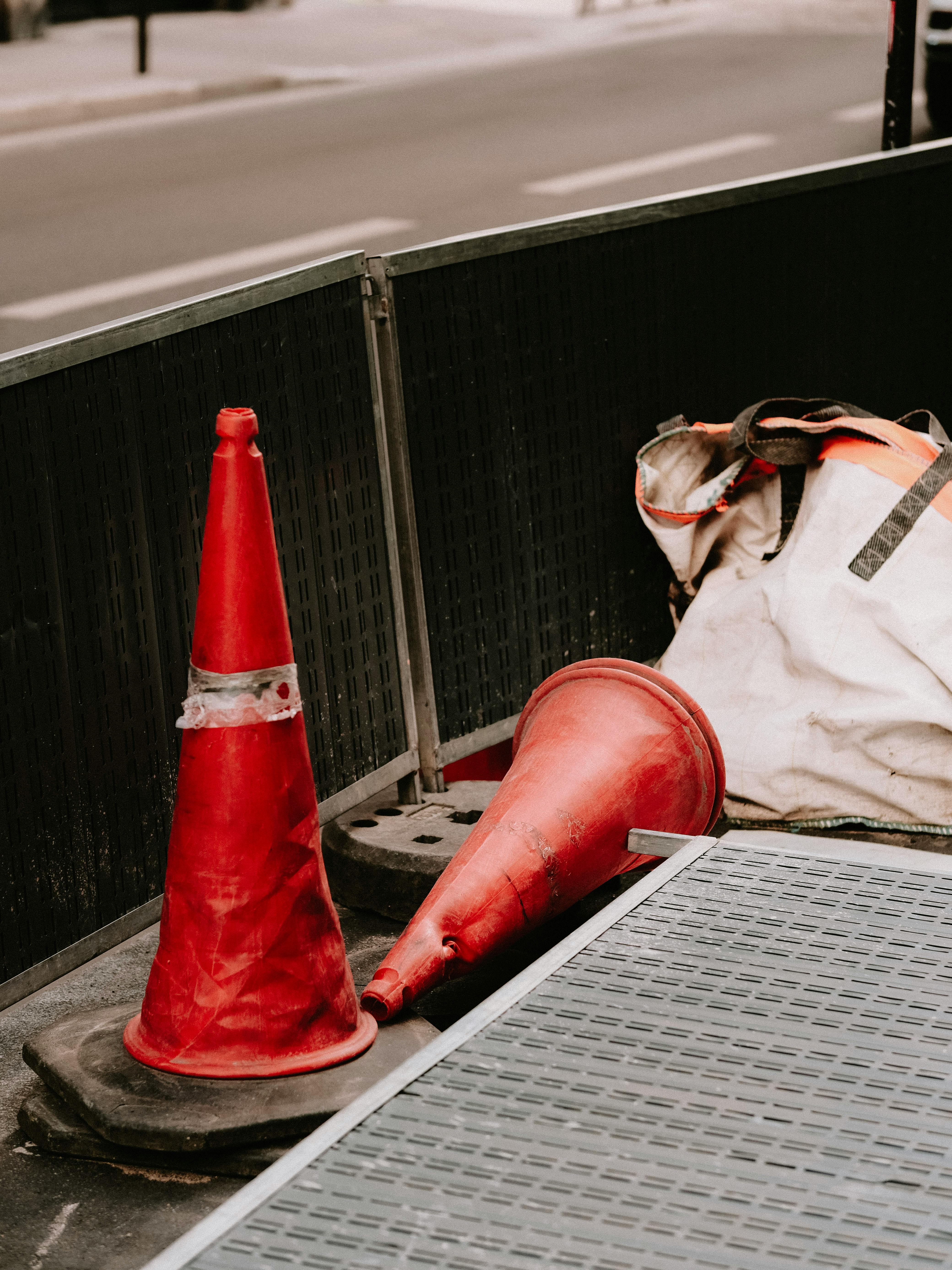 Close up of Traffic Cones · Free Stock Photo