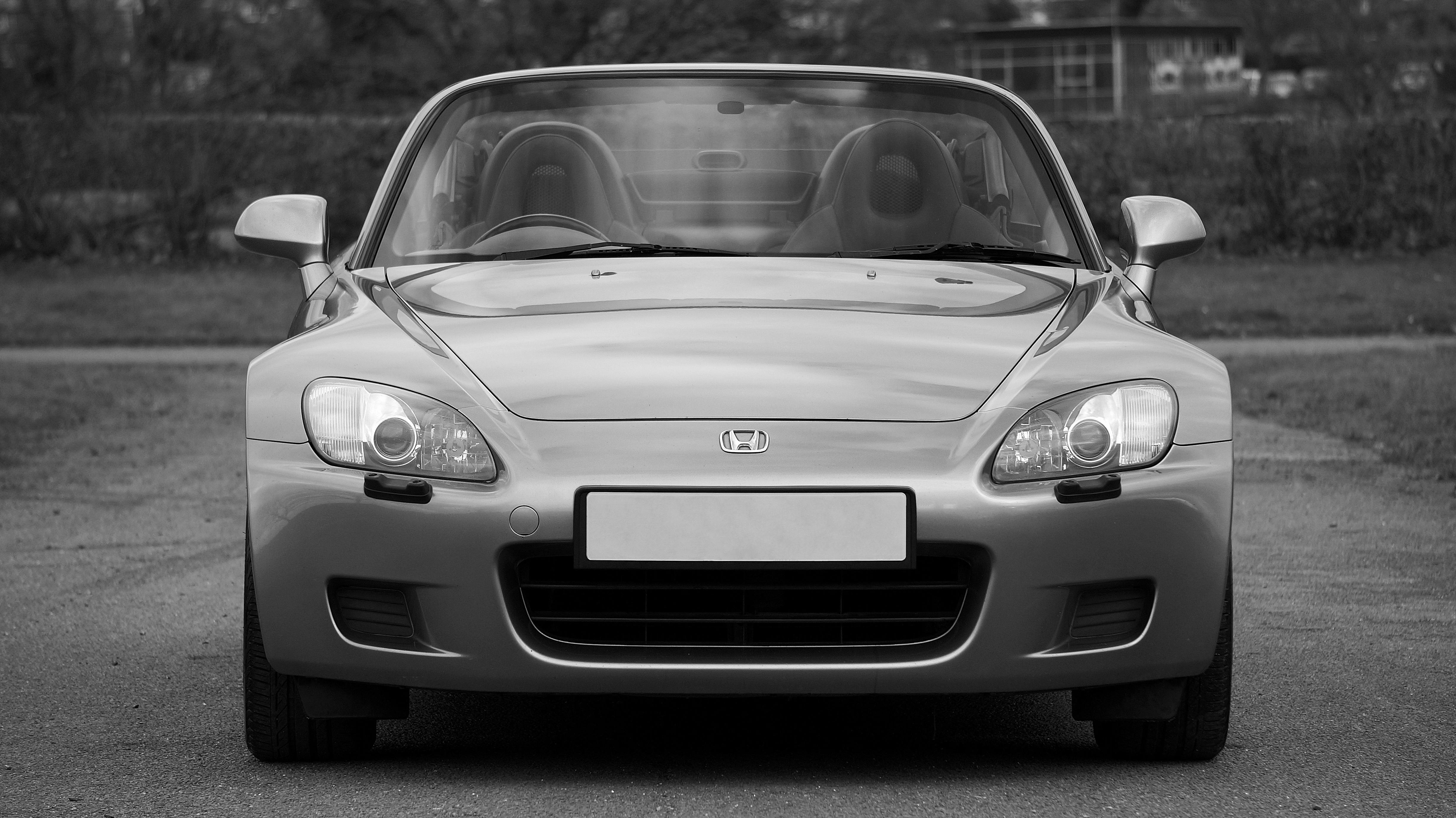 Monochrome Photo of Honda S200 · Free Stock Photo