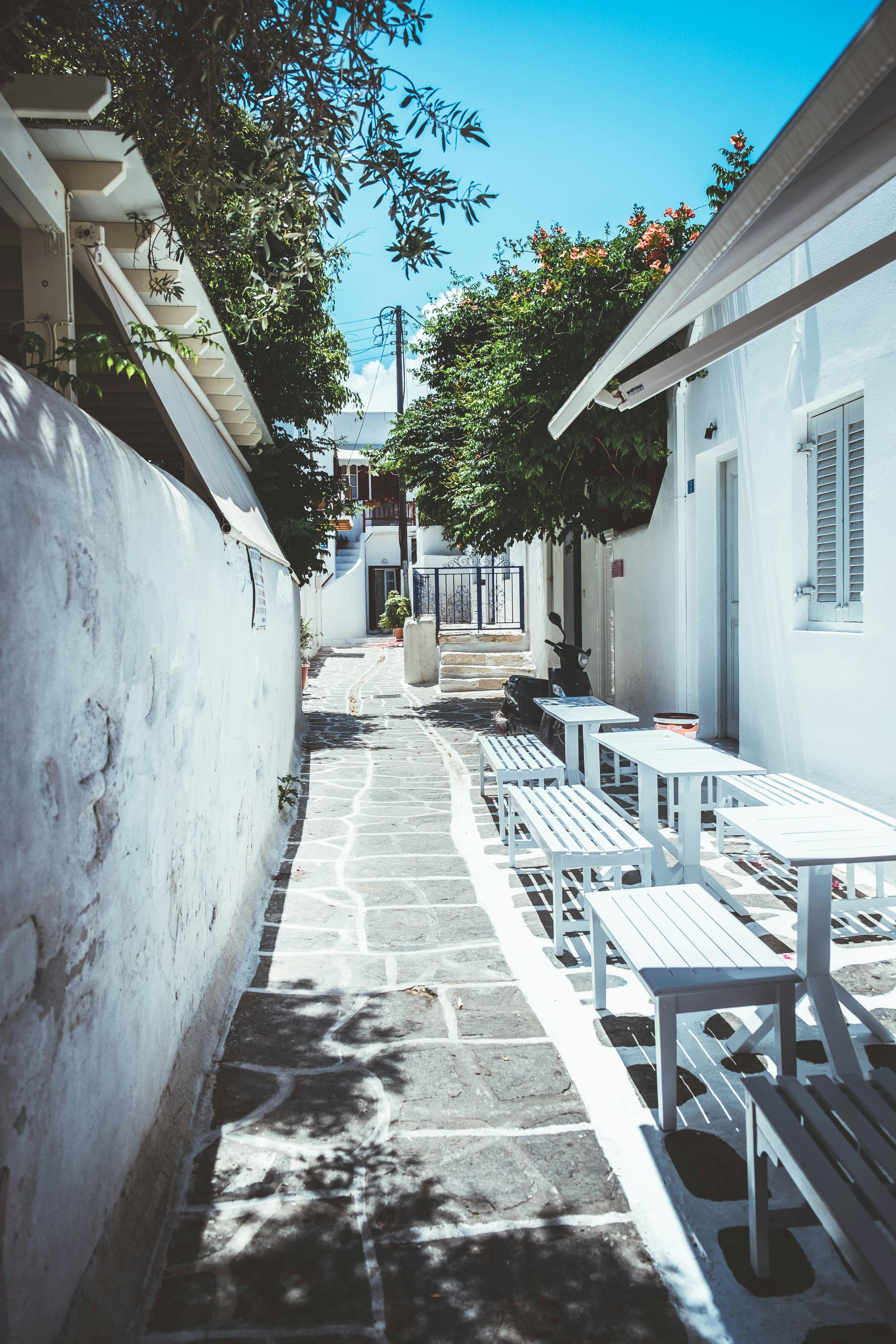 Empty Road Between Houses · Free Stock Photo