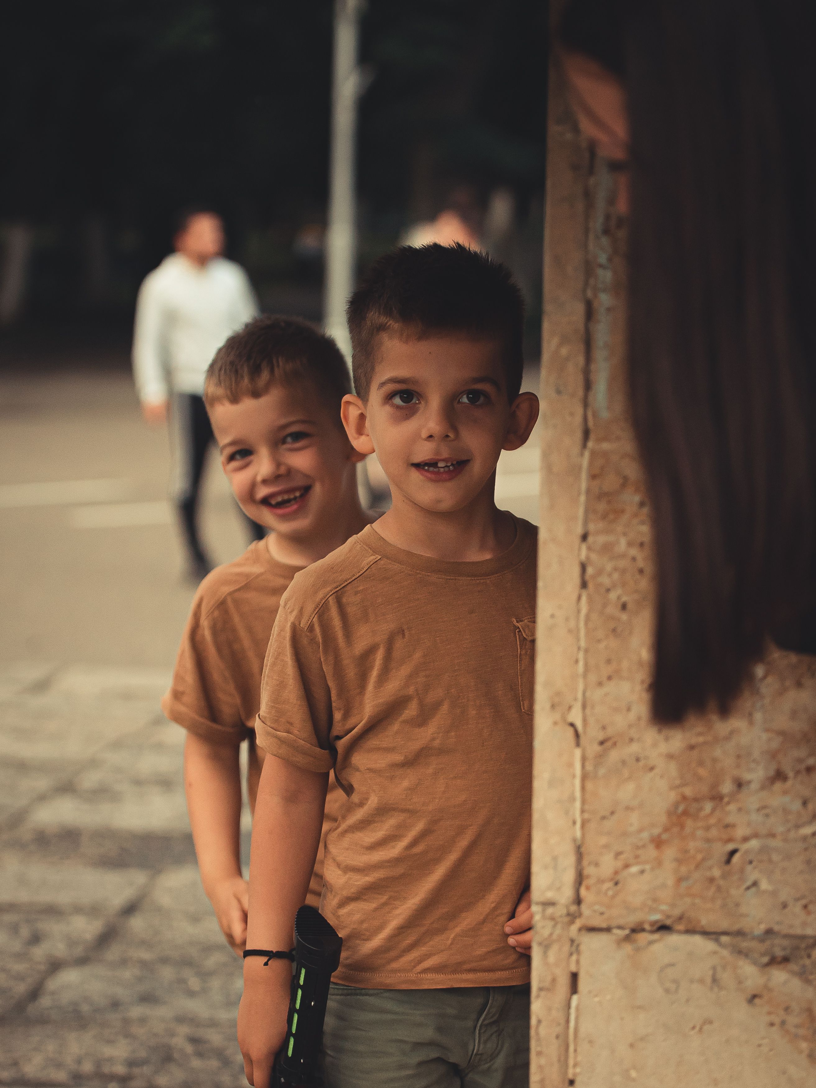 Child Hiding by Window · Free Stock Photo