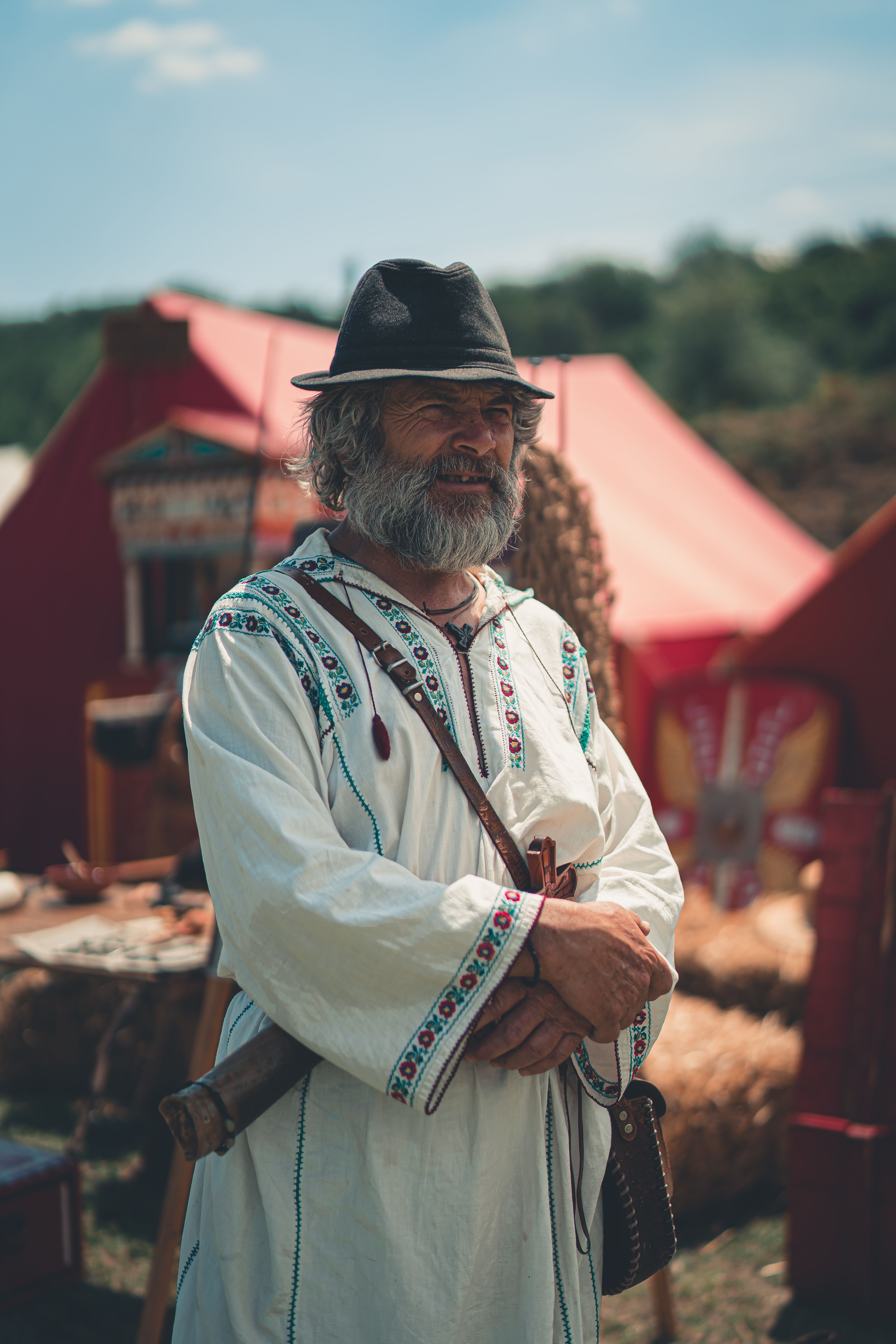 Man in Traditional Clothing in Village · Free Stock Photo