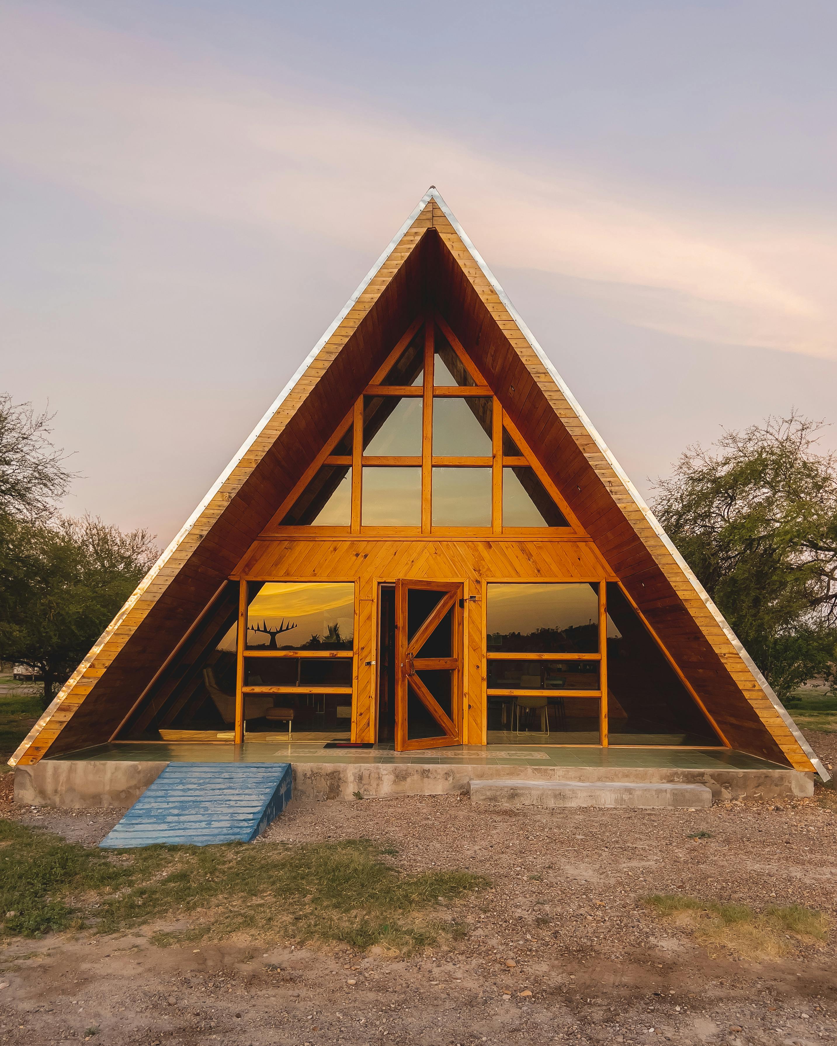 A Wooden Cabana with Glass Wall · Free Stock Photo