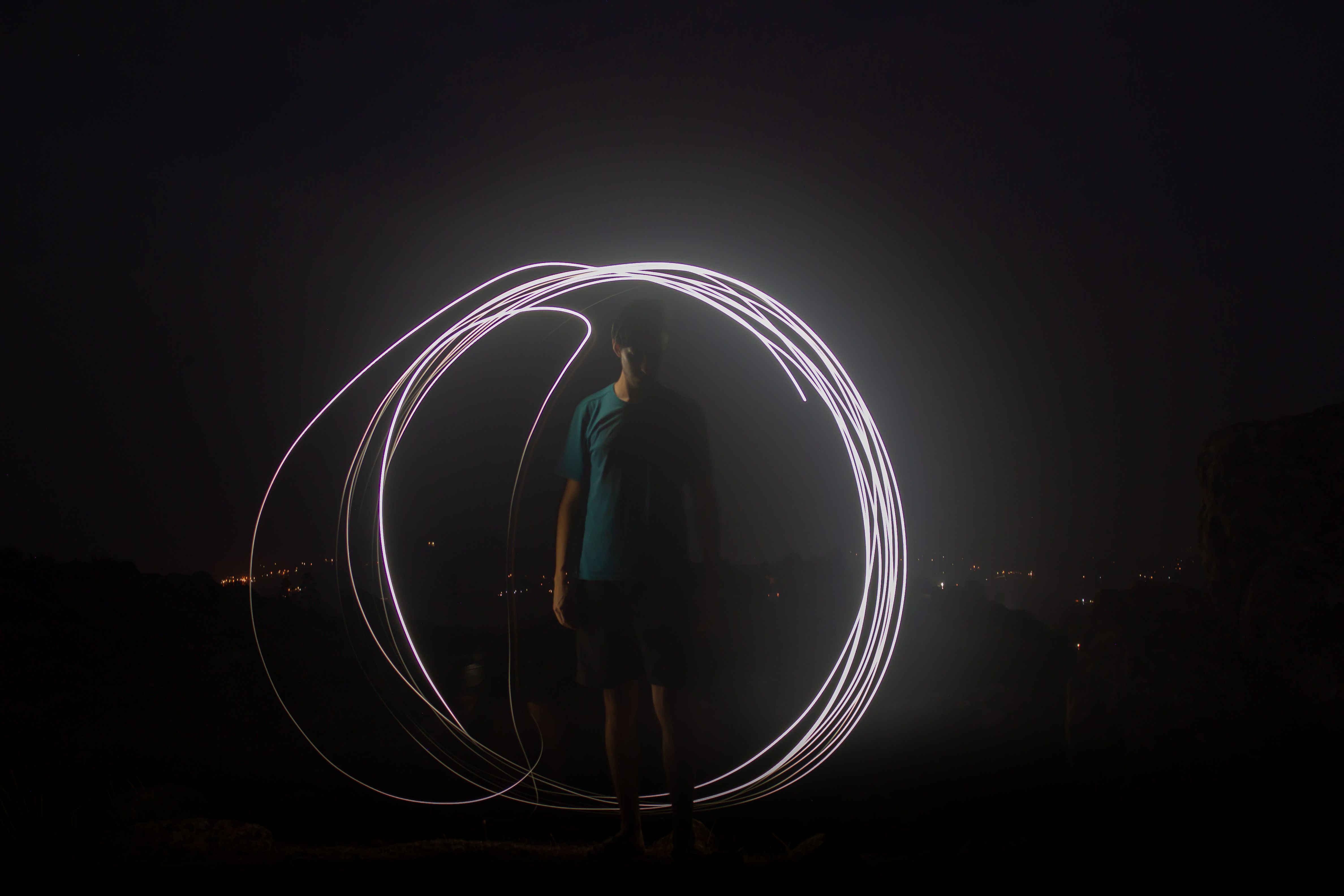 Man Practicing with Hula Hoop · Free Stock Photo