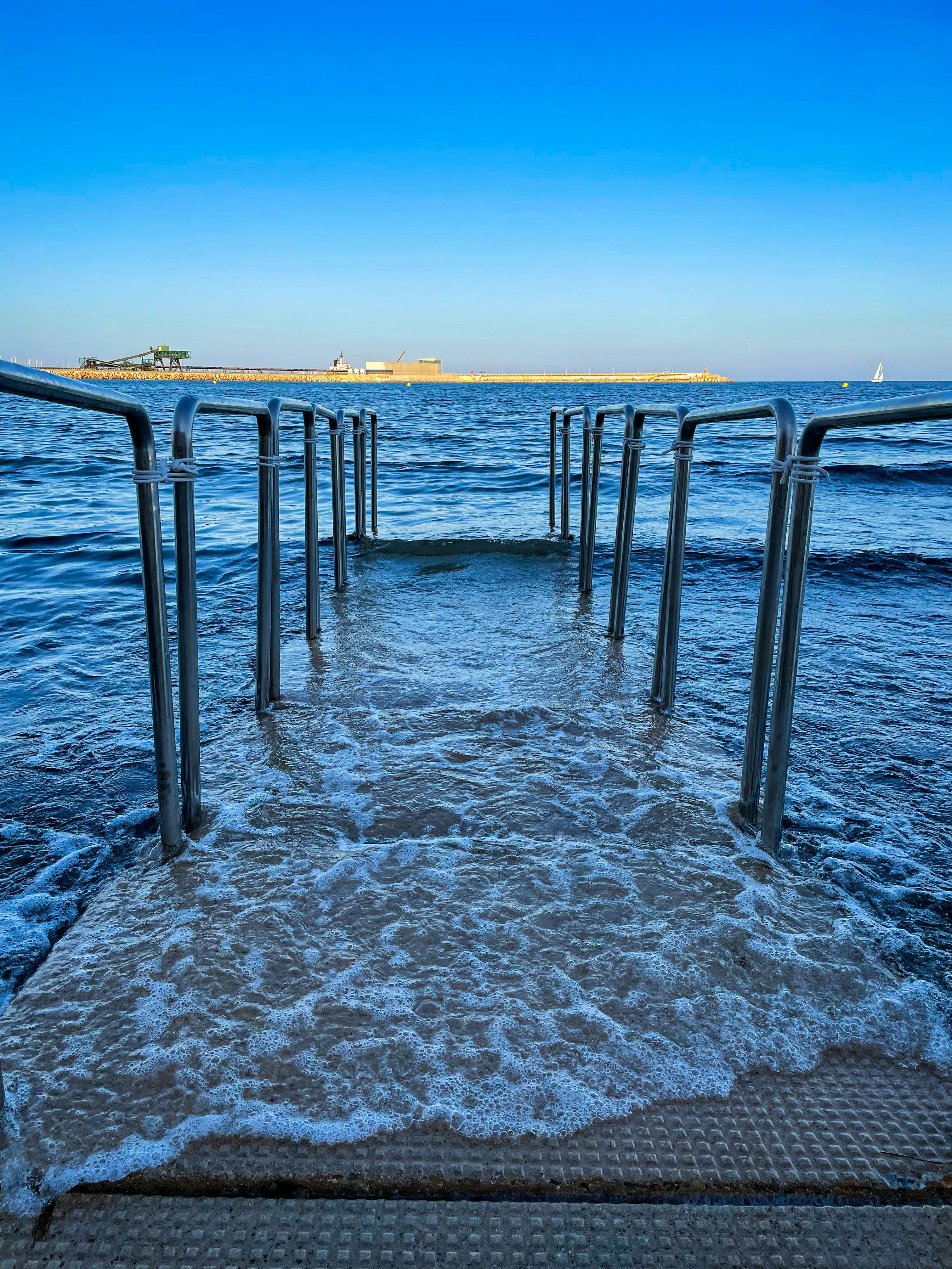 Jetty with Metal Railings · Free Stock Photo