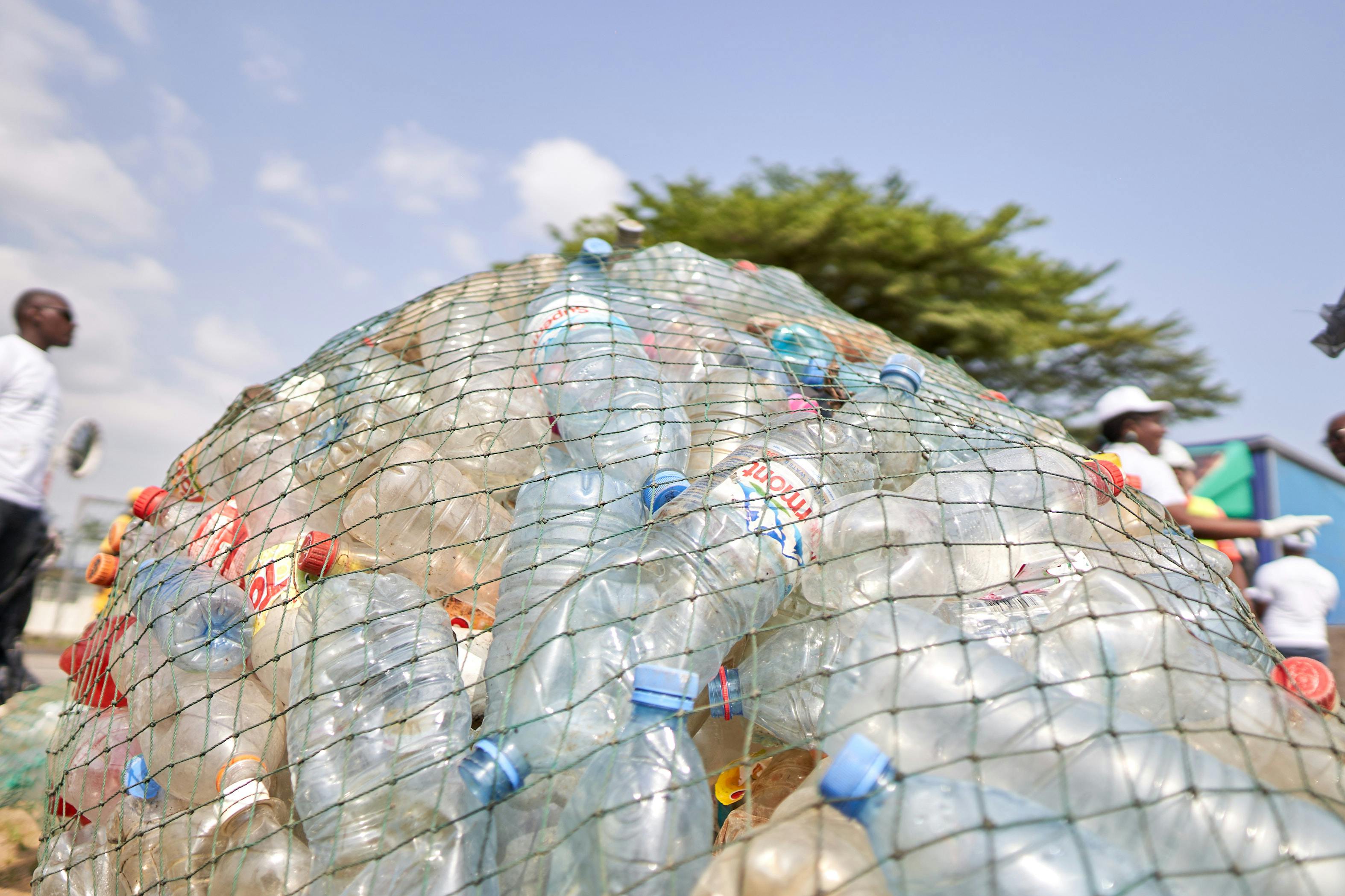 Fishing Net with Plastic Bottles · Free Stock Photo