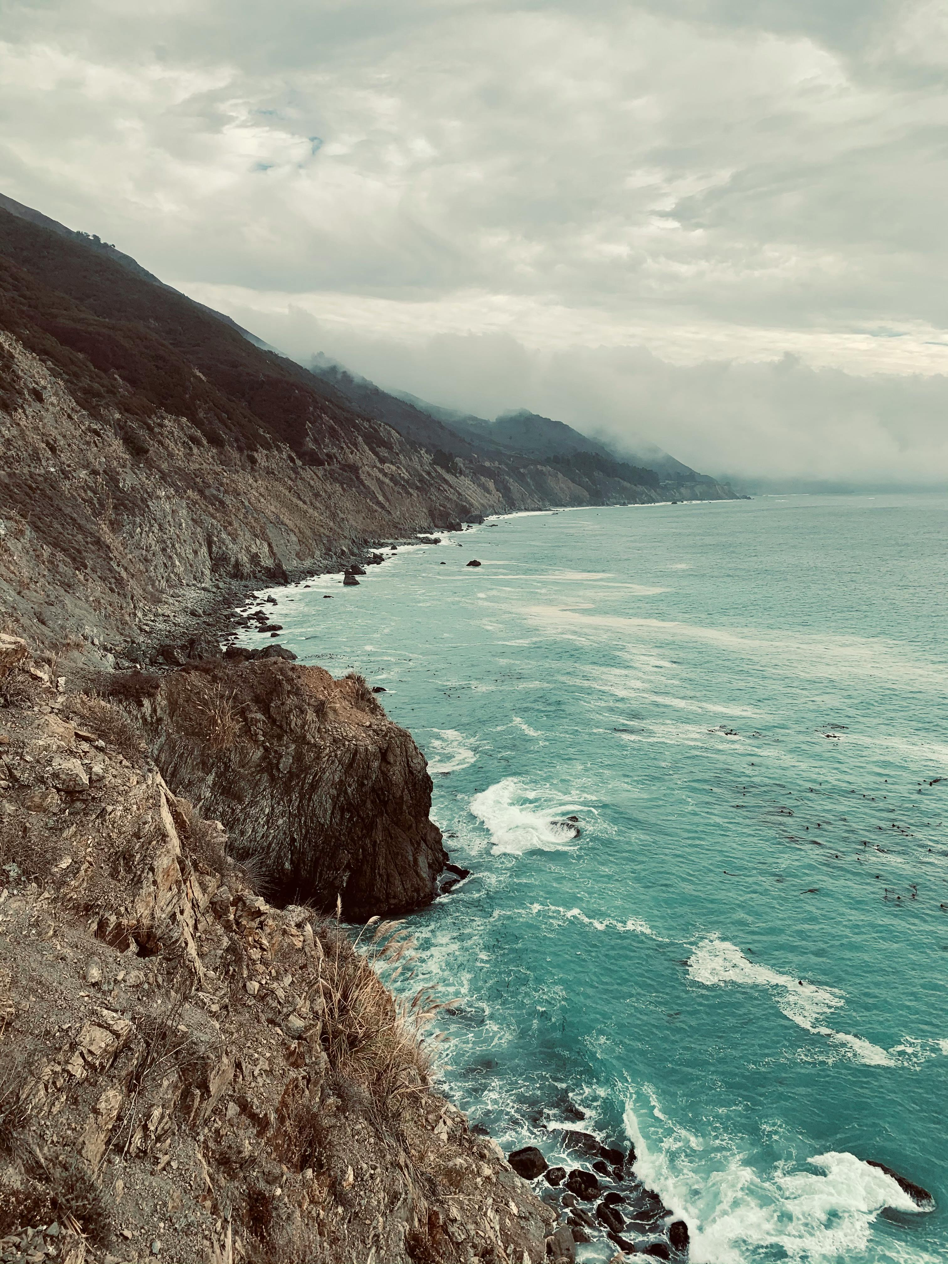 Photo of a Seascape with Cliffs · Free Stock Photo