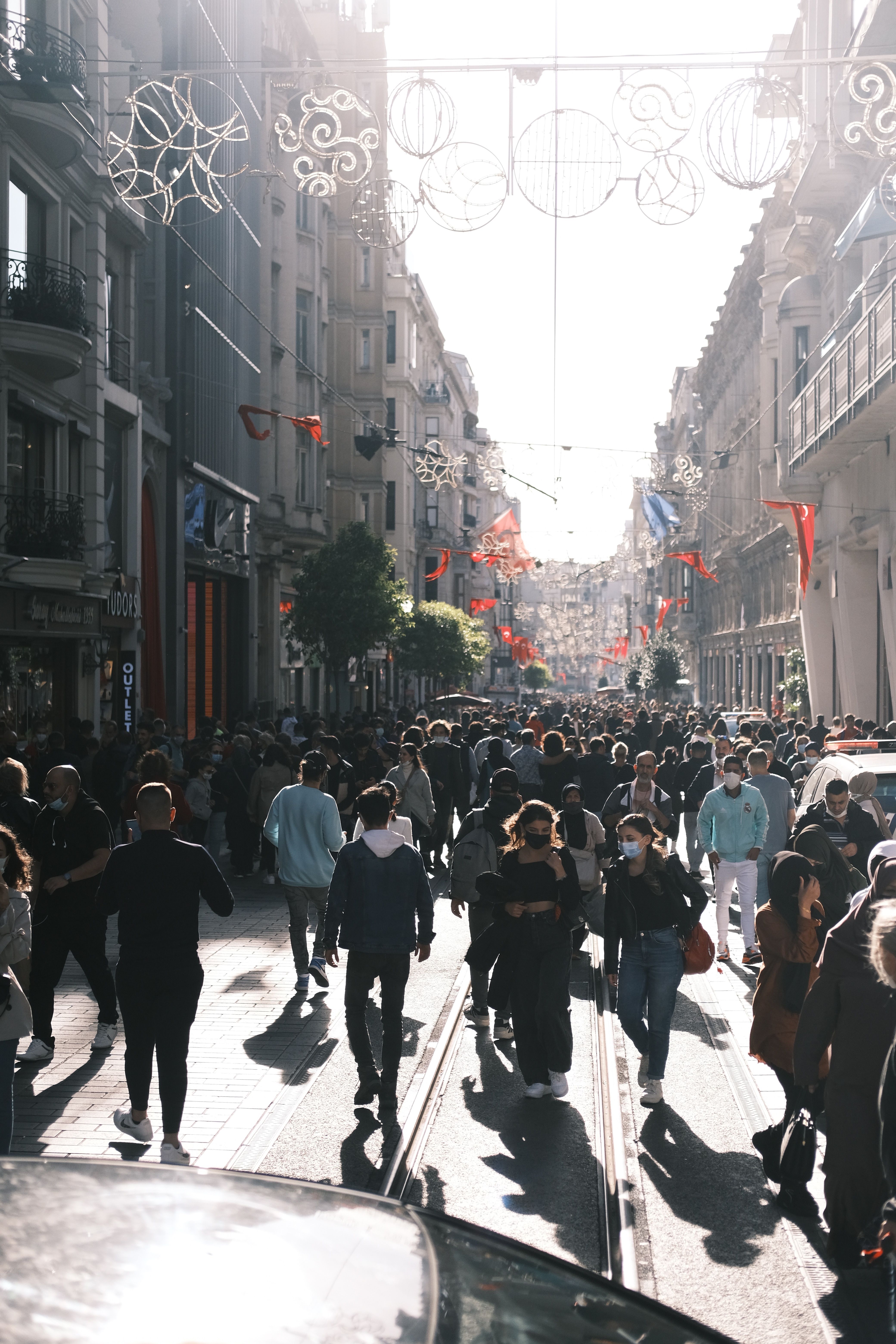 Crowd on a City Street · Free Stock Photo