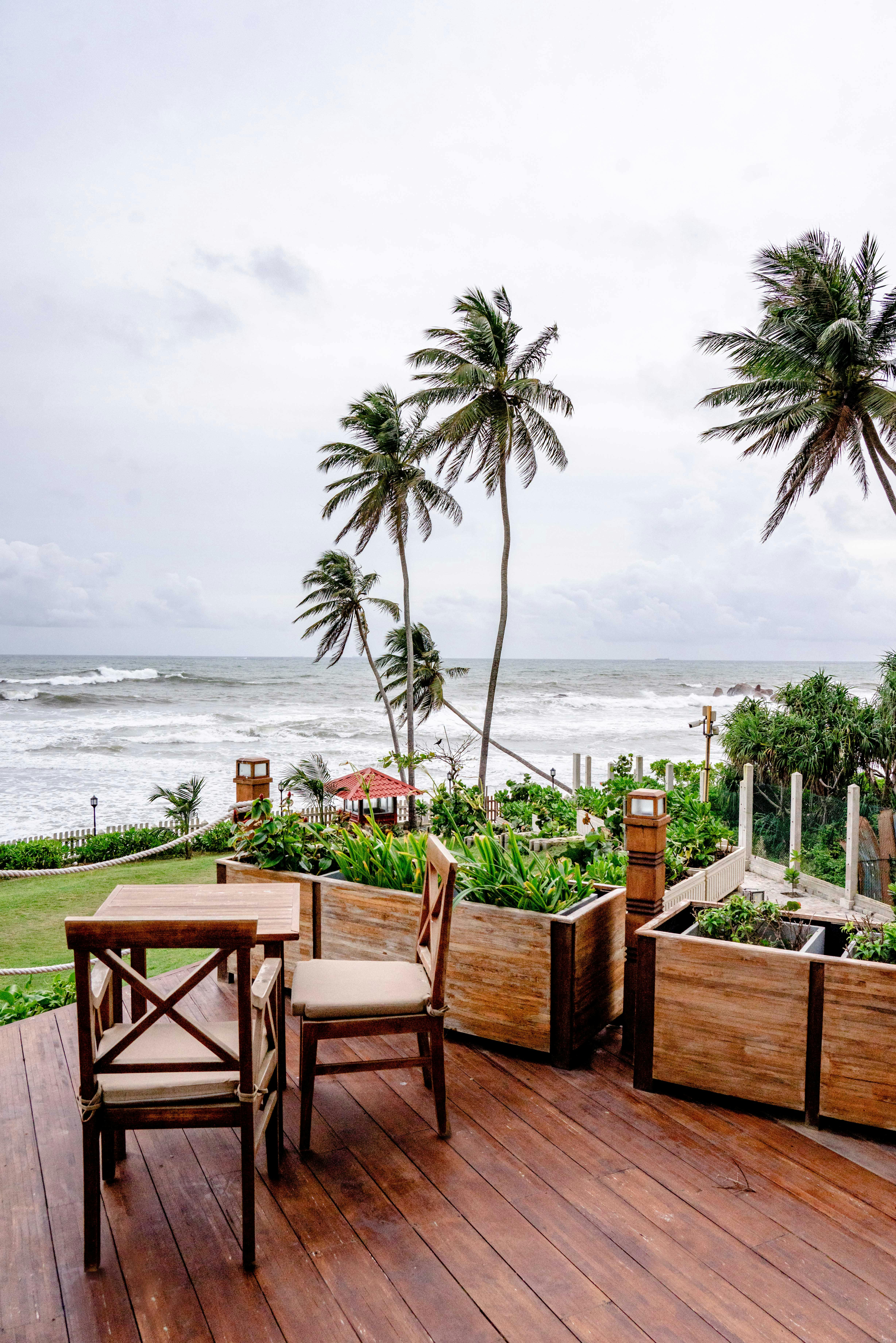 A Patio Overlooking the Beach · Free Stock Photo