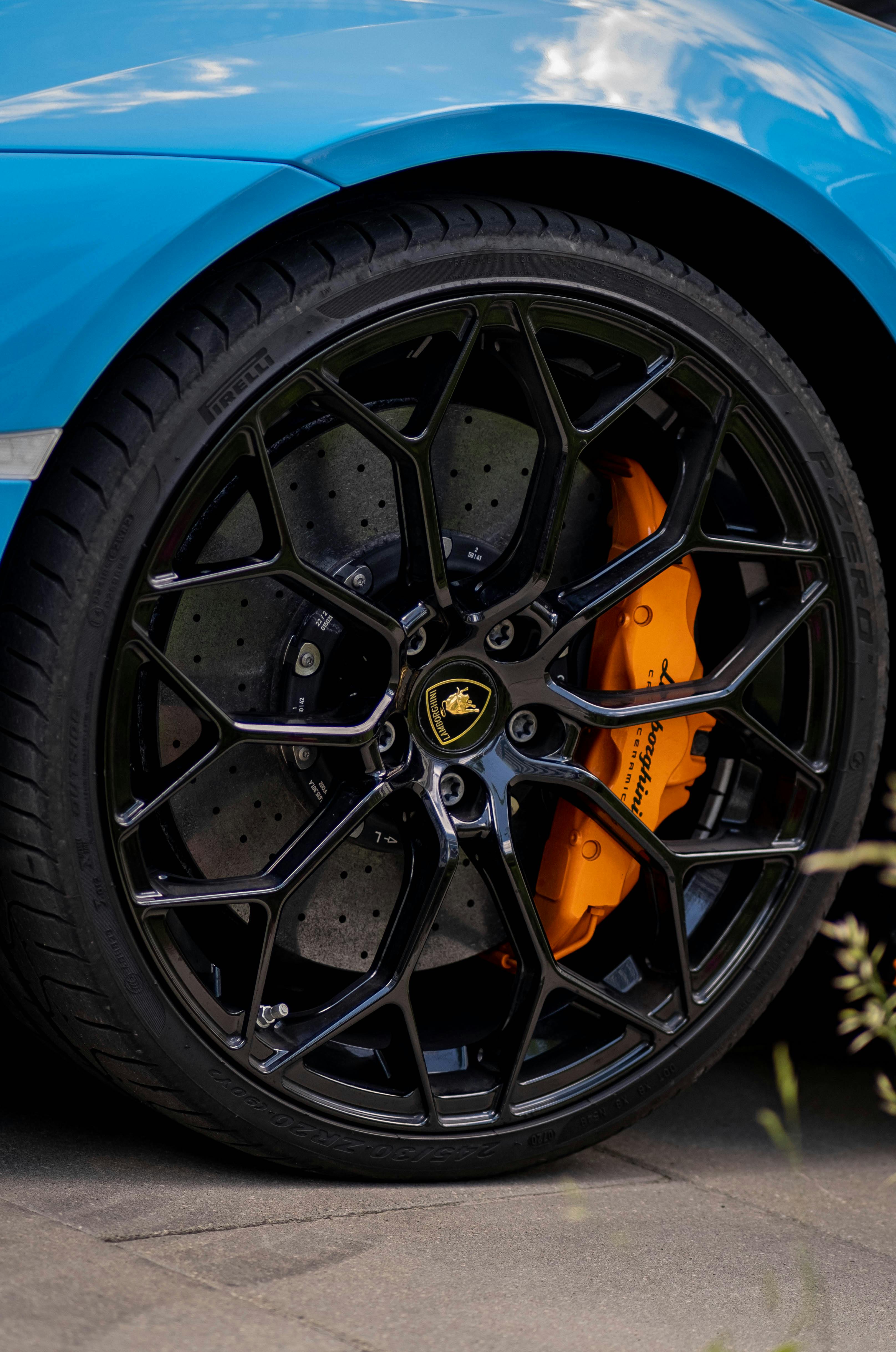 Close-Up Photo of Ferrari Rim · Free Stock Photo