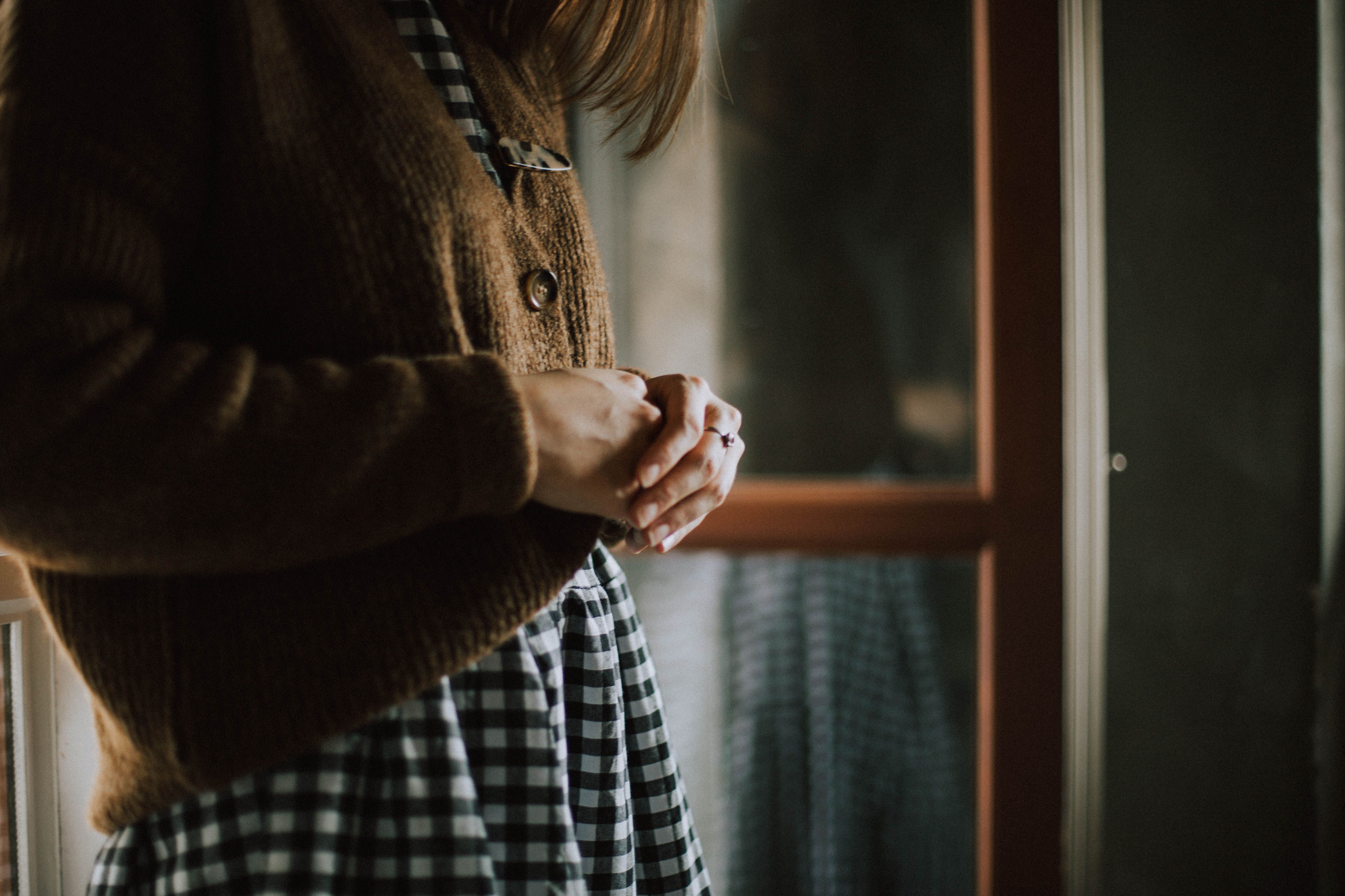 Close up on Hands Hugging Person Arm · Free Stock Photo