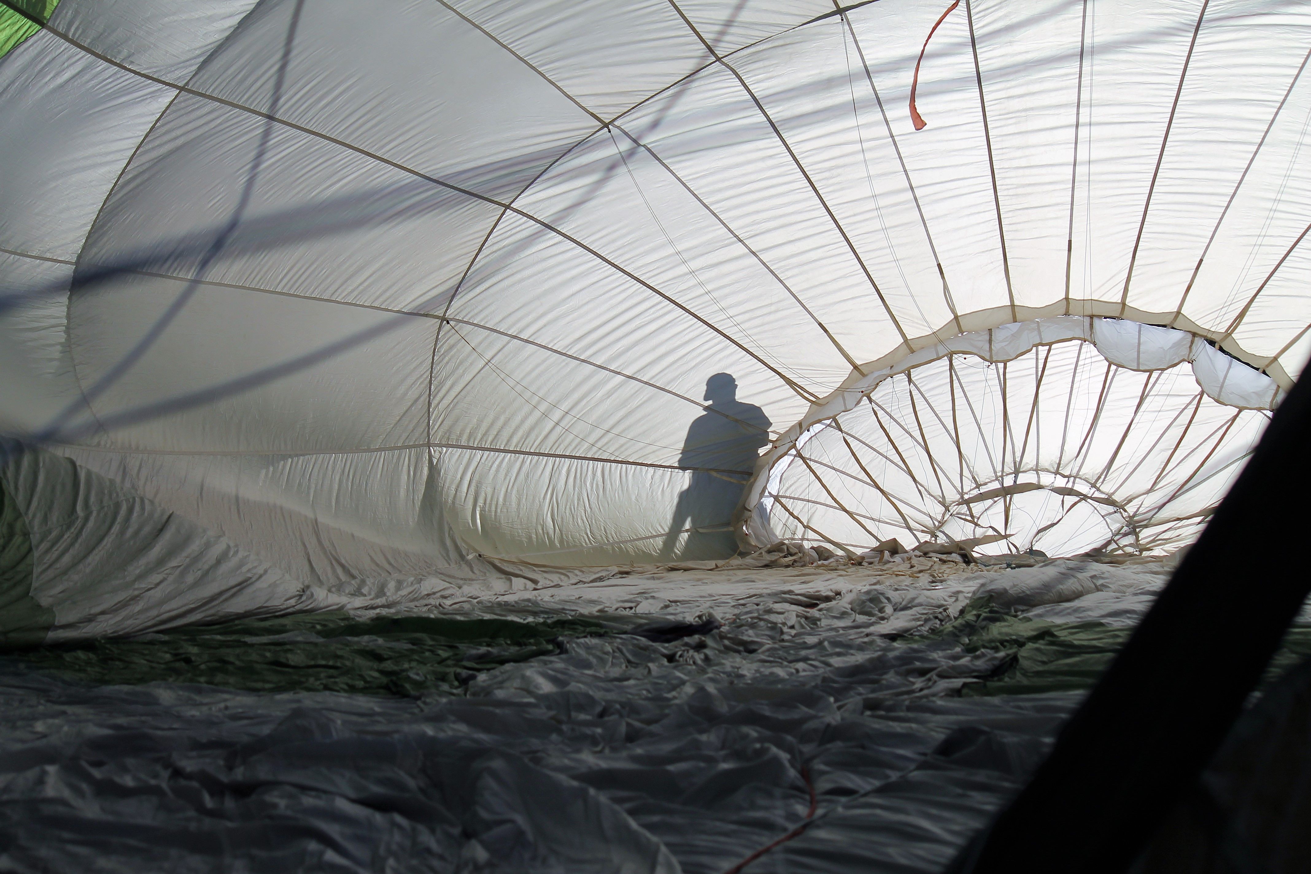Inside Photo of a Hot Air Balloon · Free Stock Photo