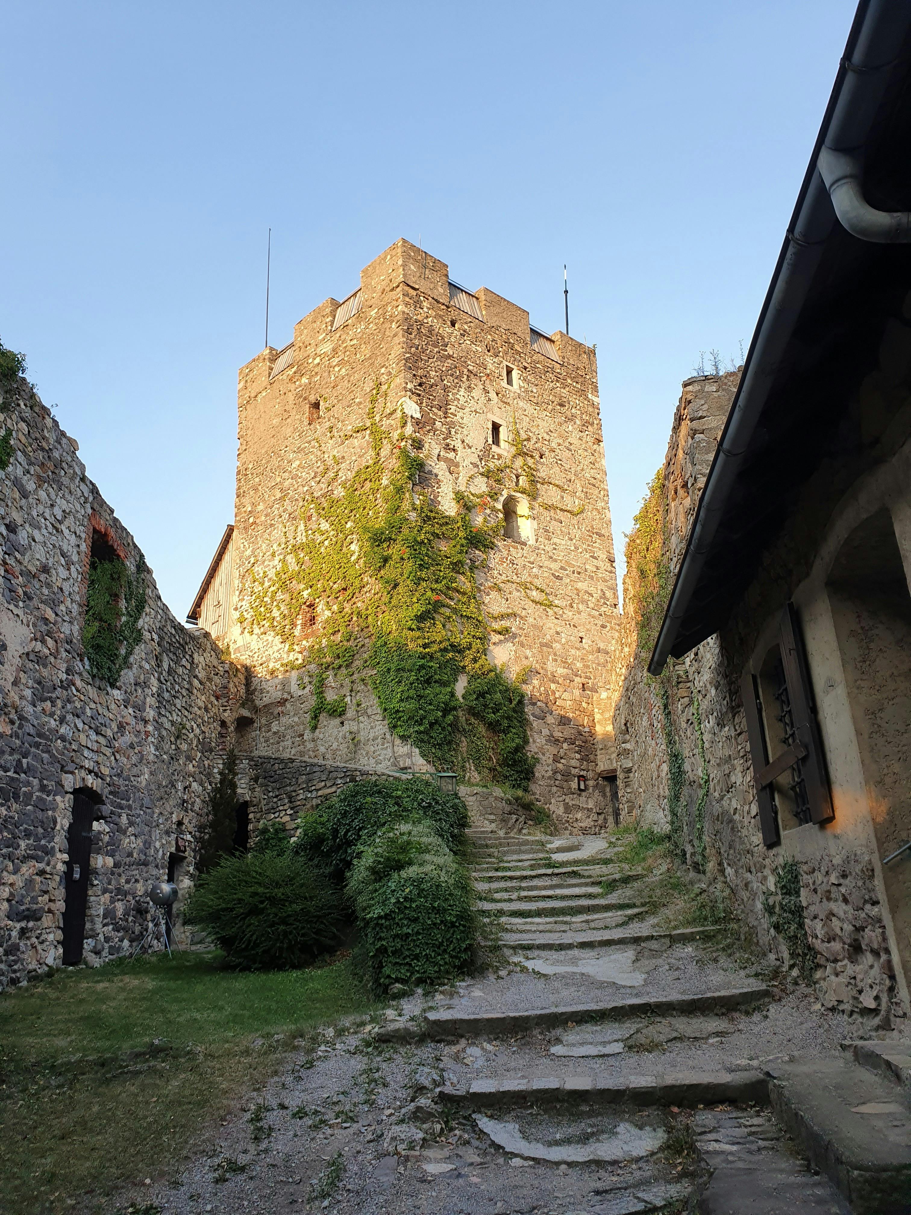 Old stone castle on mount near rippled sea in Croatia · Free Stock Photo