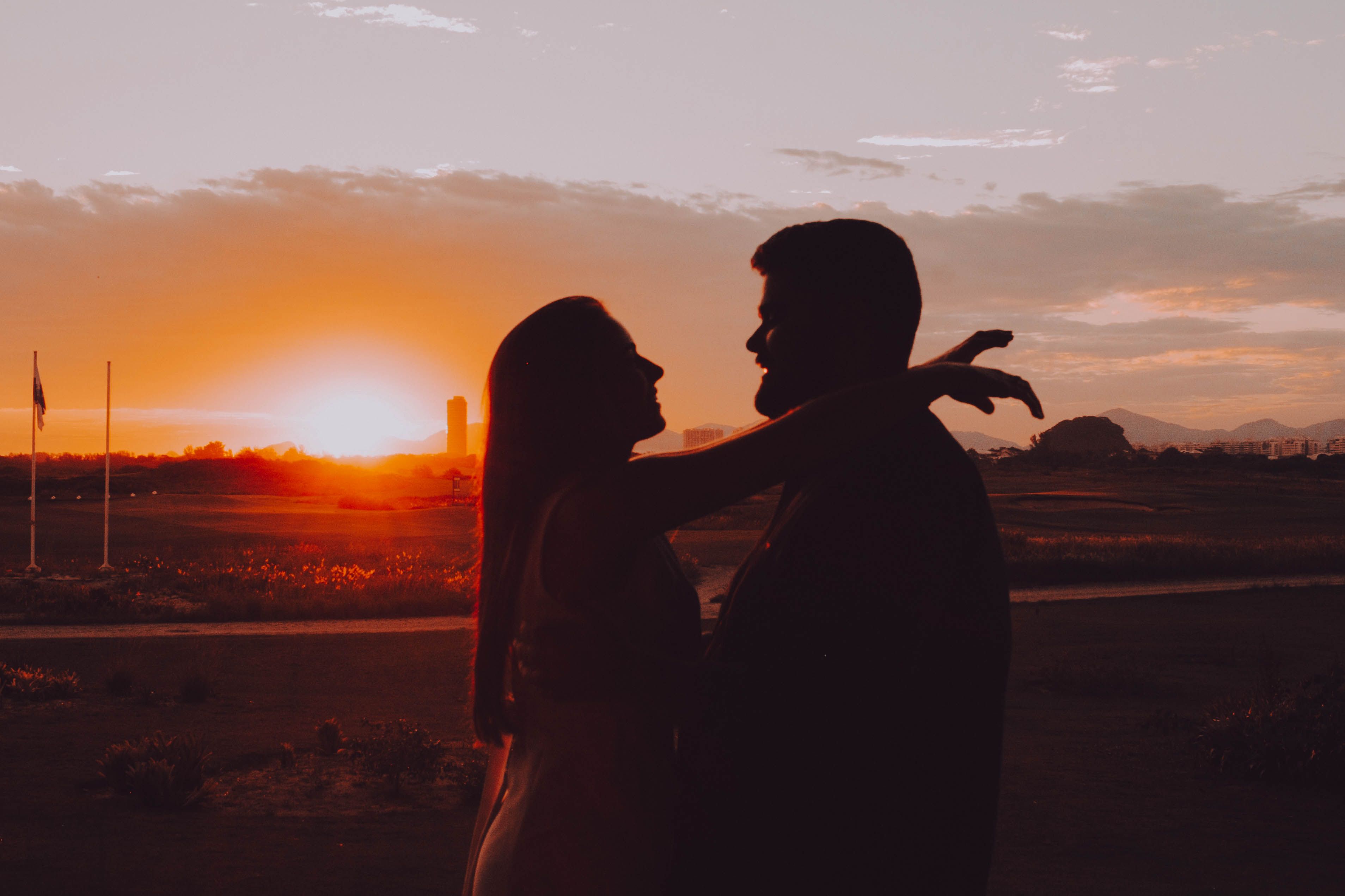 Silhouette of a Couple · Free Stock Photo