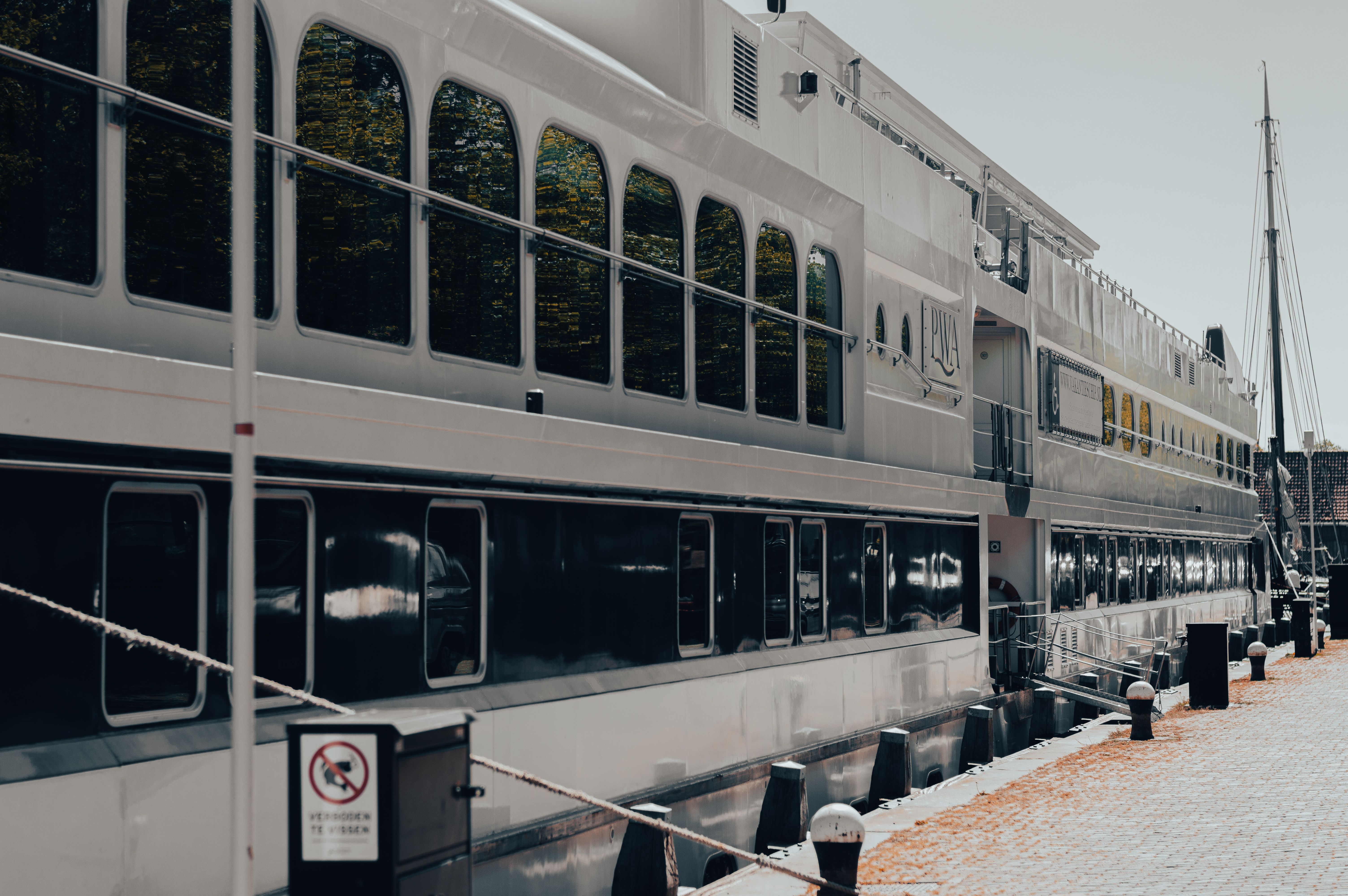 Cruise Ship Docked at a Harbor · Free Stock Photo