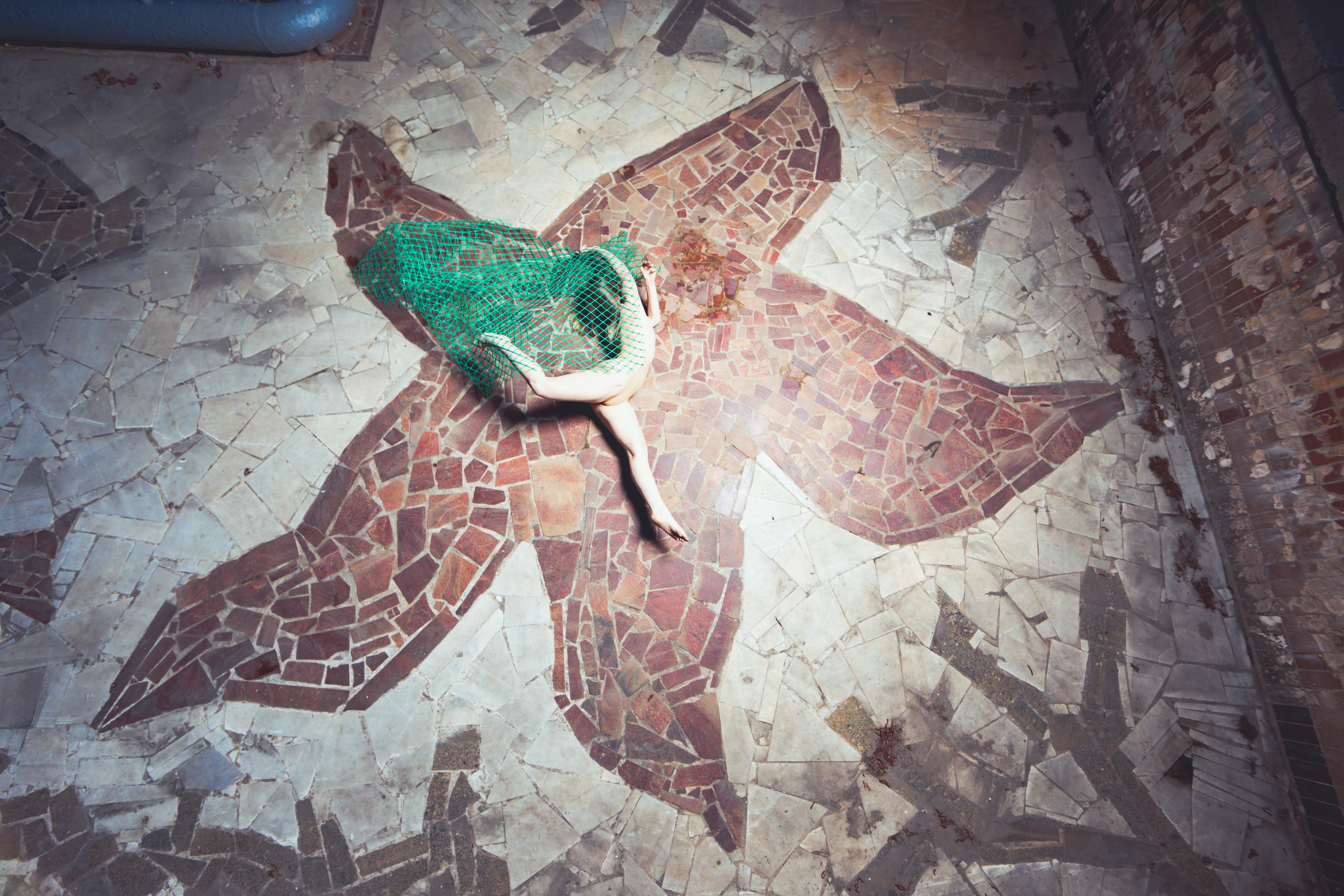 Ballet Dancer Against Ancient Mosaic · Free Stock Photo