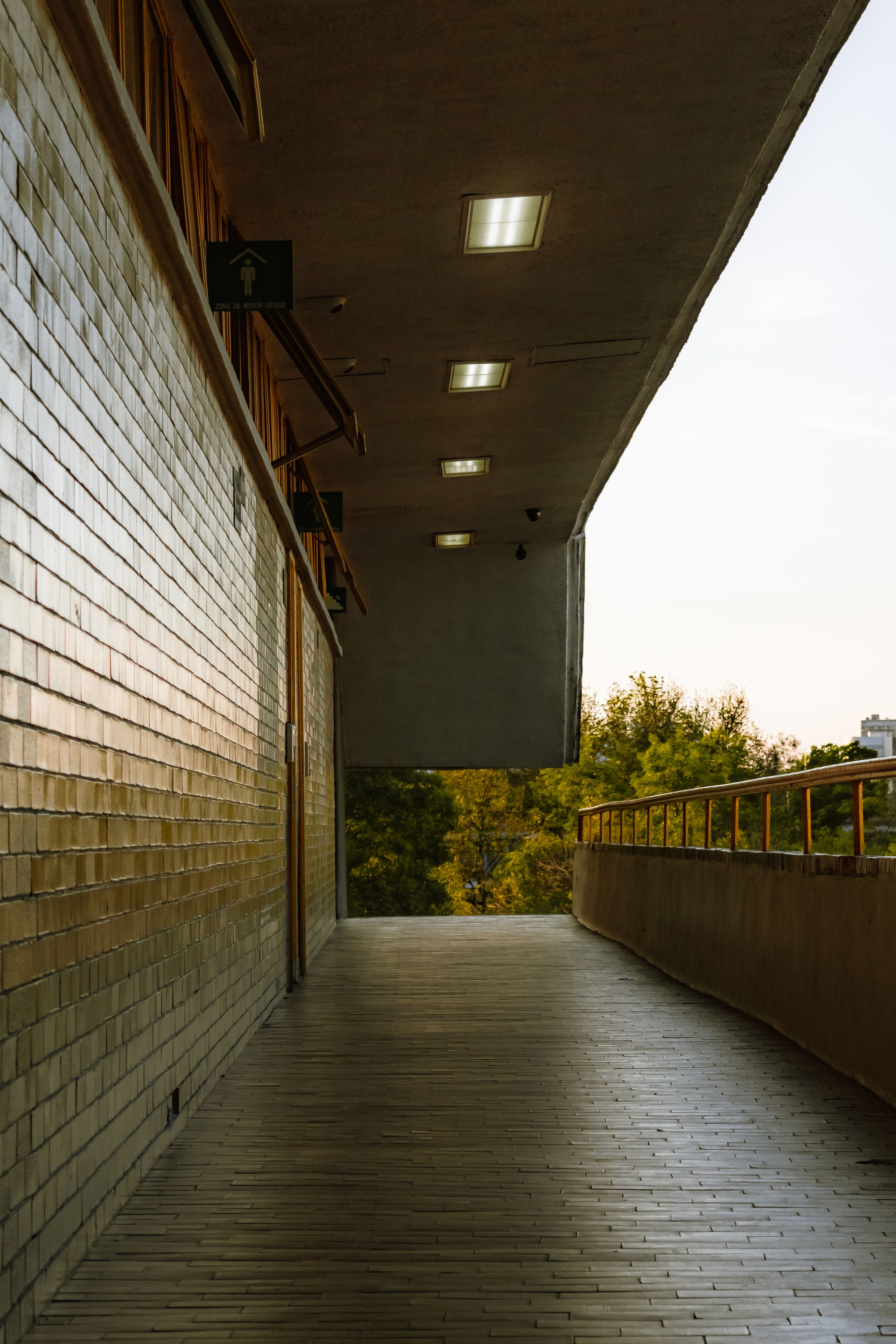Covered Walkway Outside a Building · Free Stock Photo