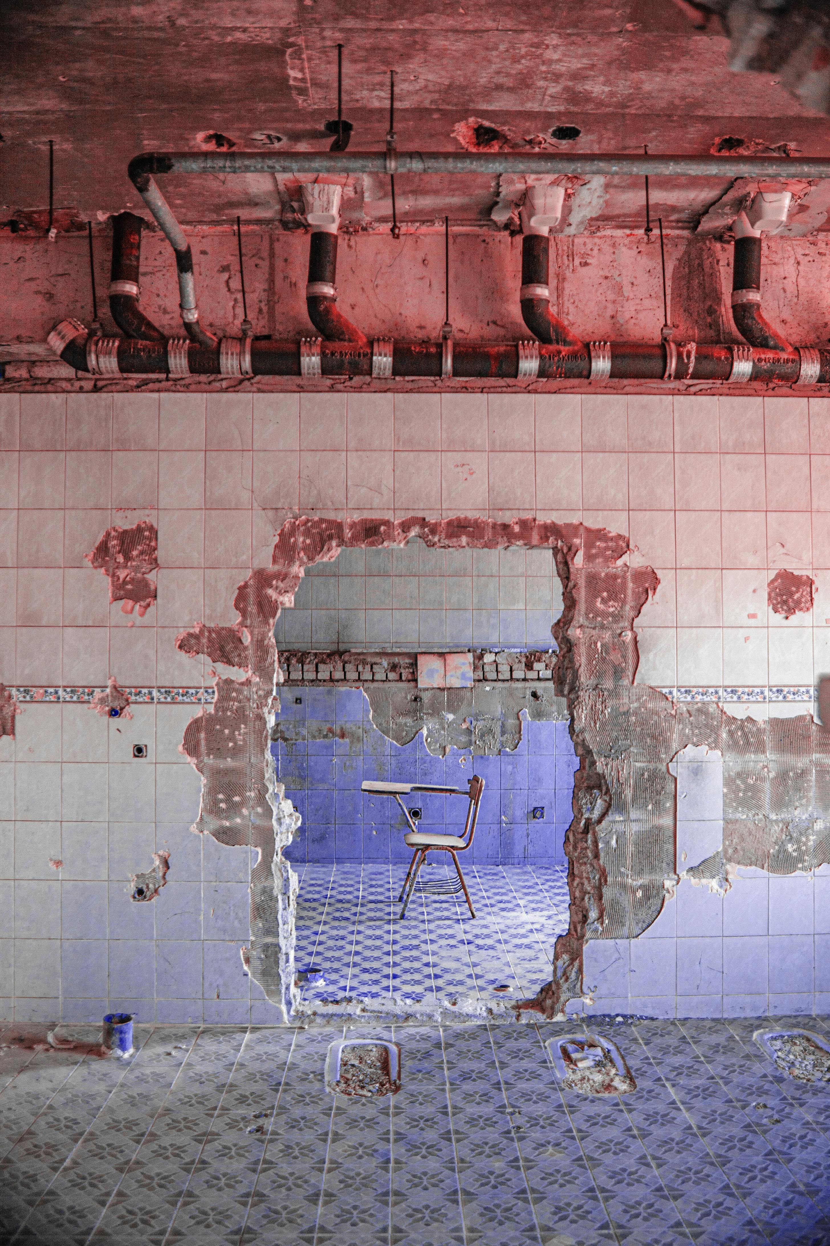 Hole in Wall in Building · Free Stock Photo