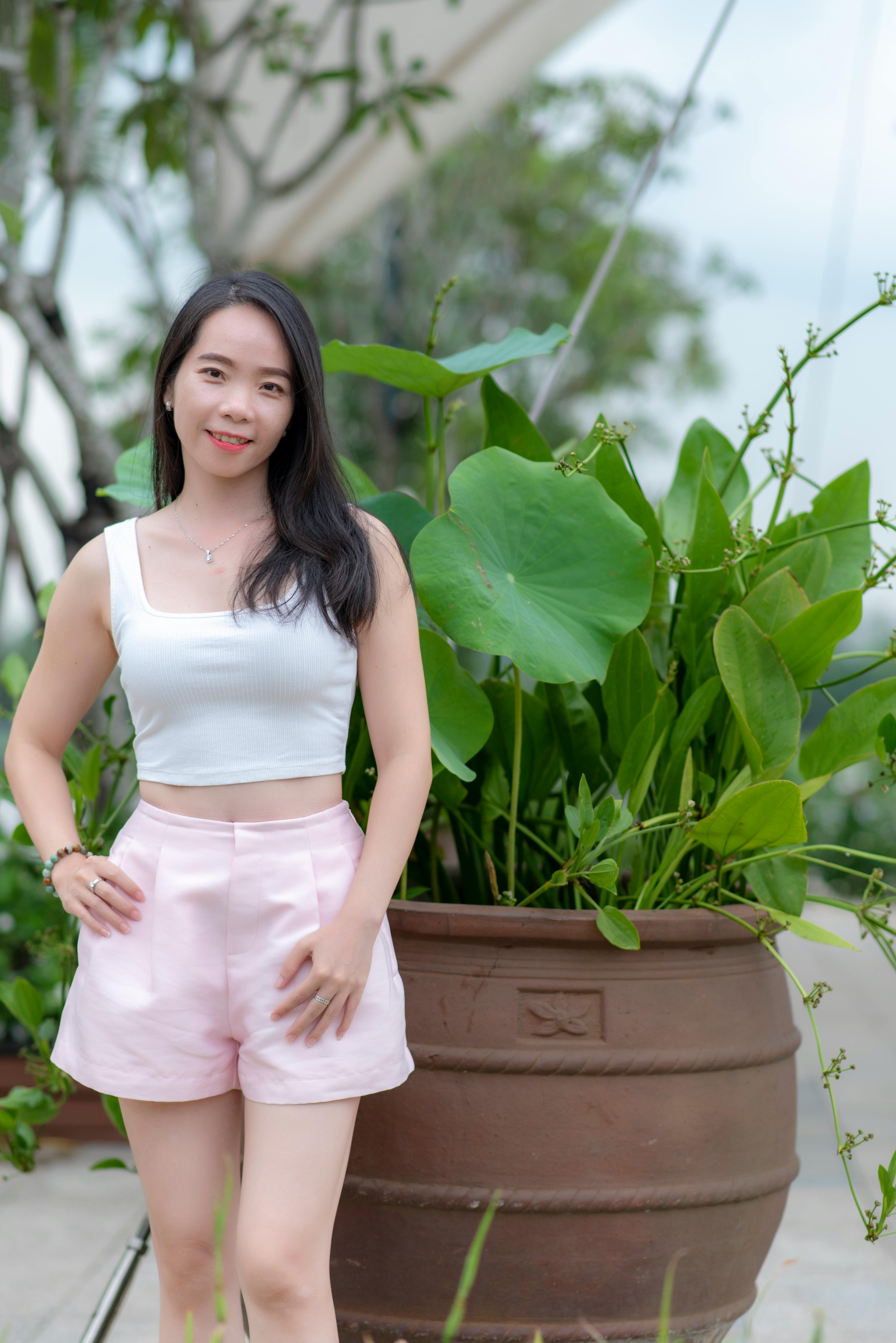 Model Posing in Shorts · Free Stock Photo