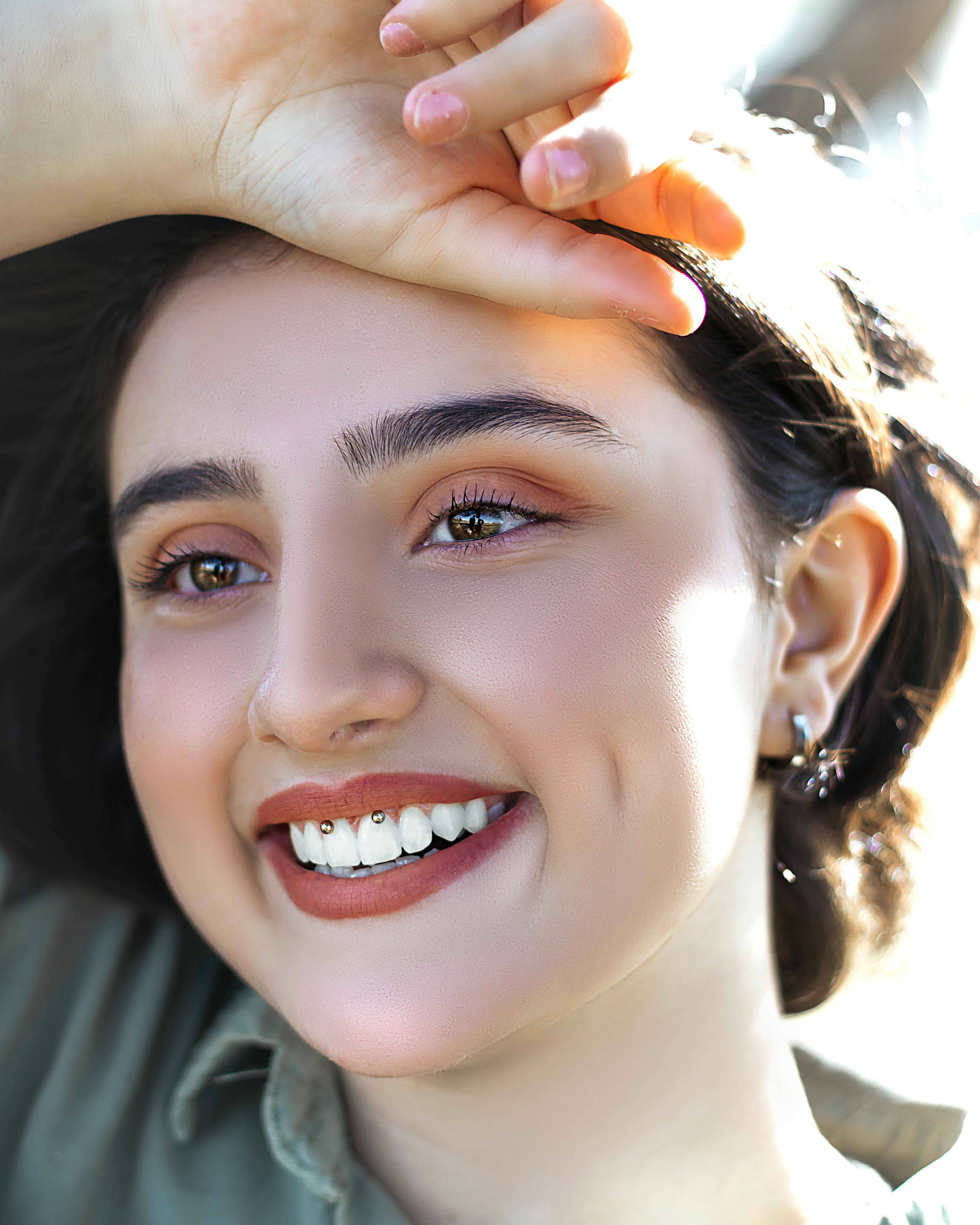 Beautiful Woman With Lip Piercings · Free Stock Photo