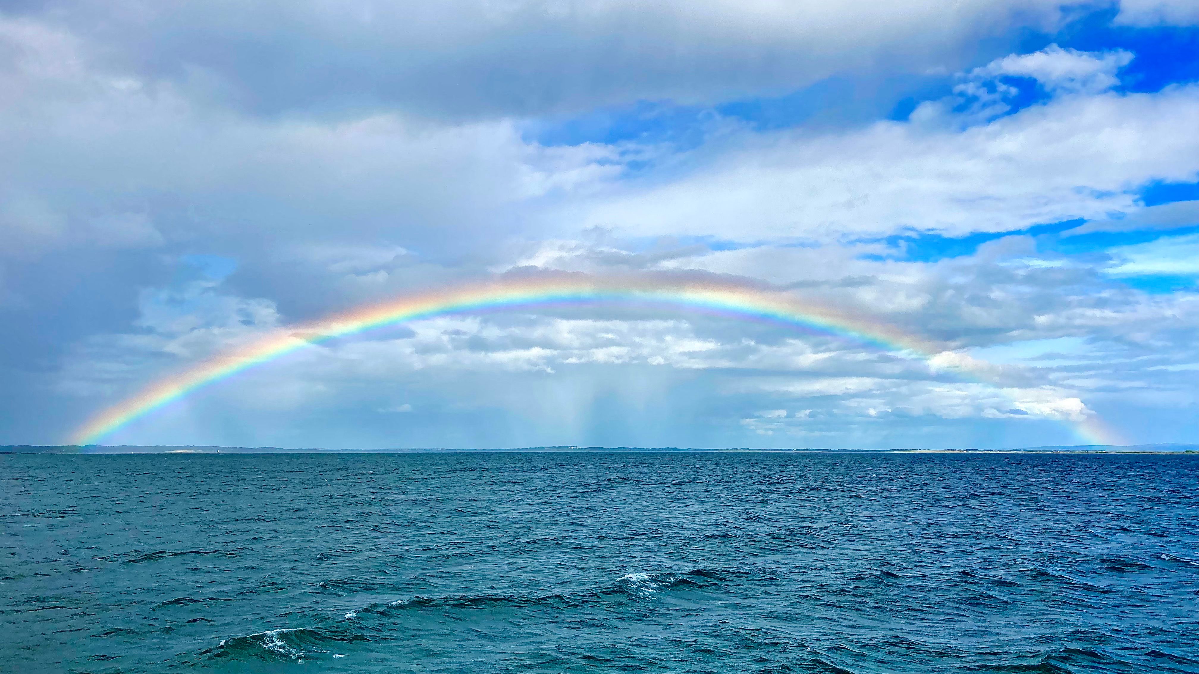 Rainbow on the Sea · Free Stock Photo
