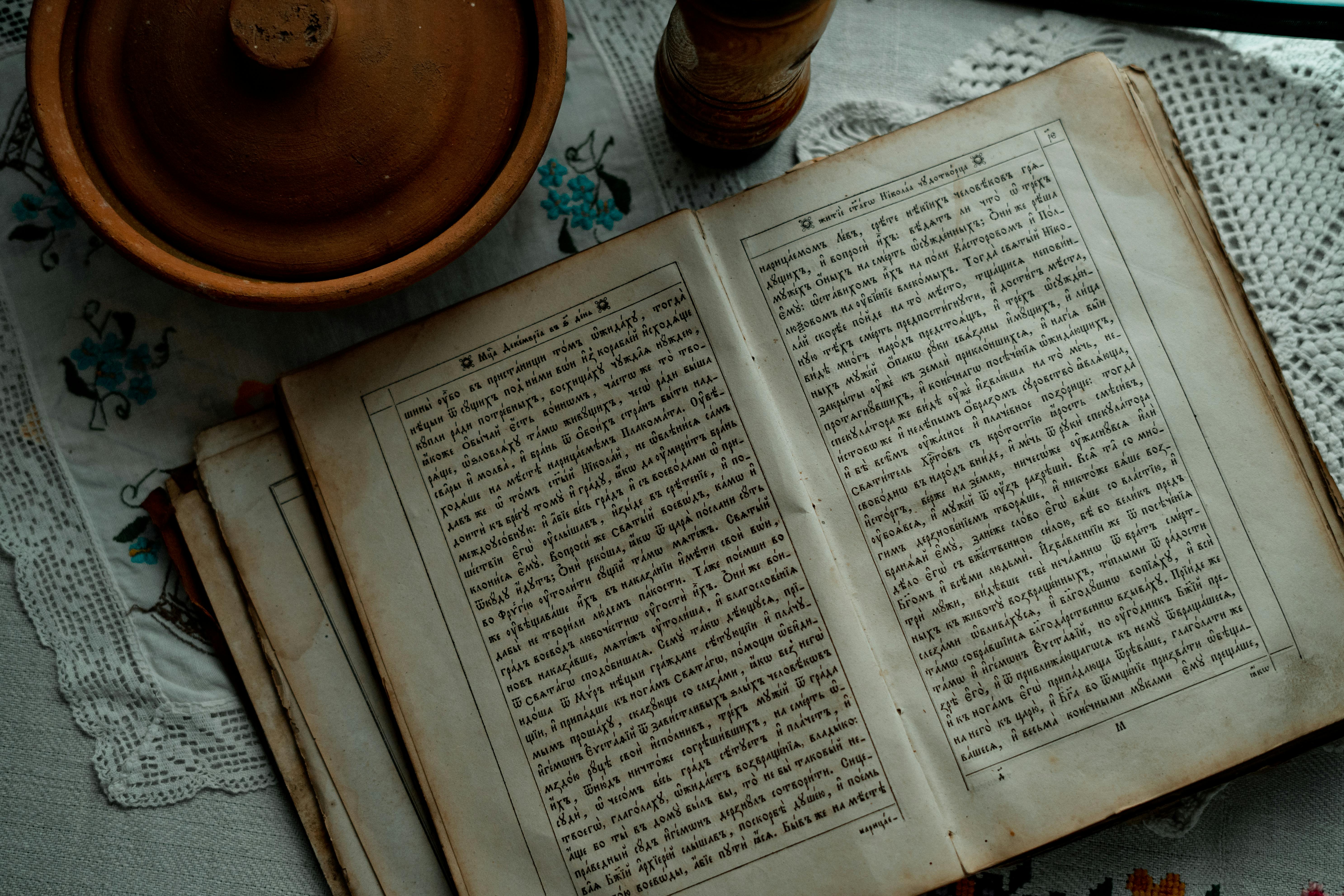 Close-up Photo of an Old Book · Free Stock Photo
