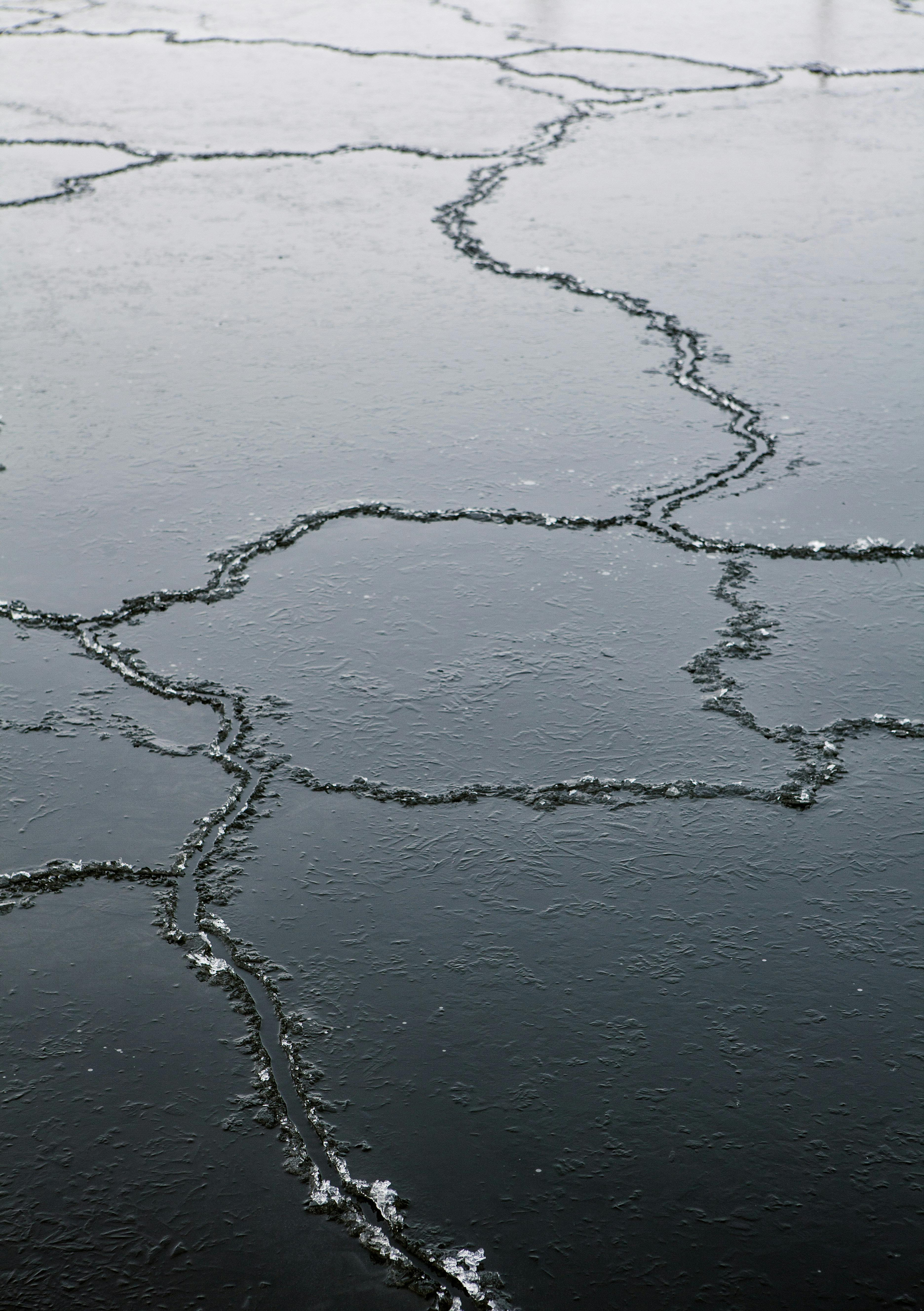 Photograph of Ice with Cracks · Free Stock Photo