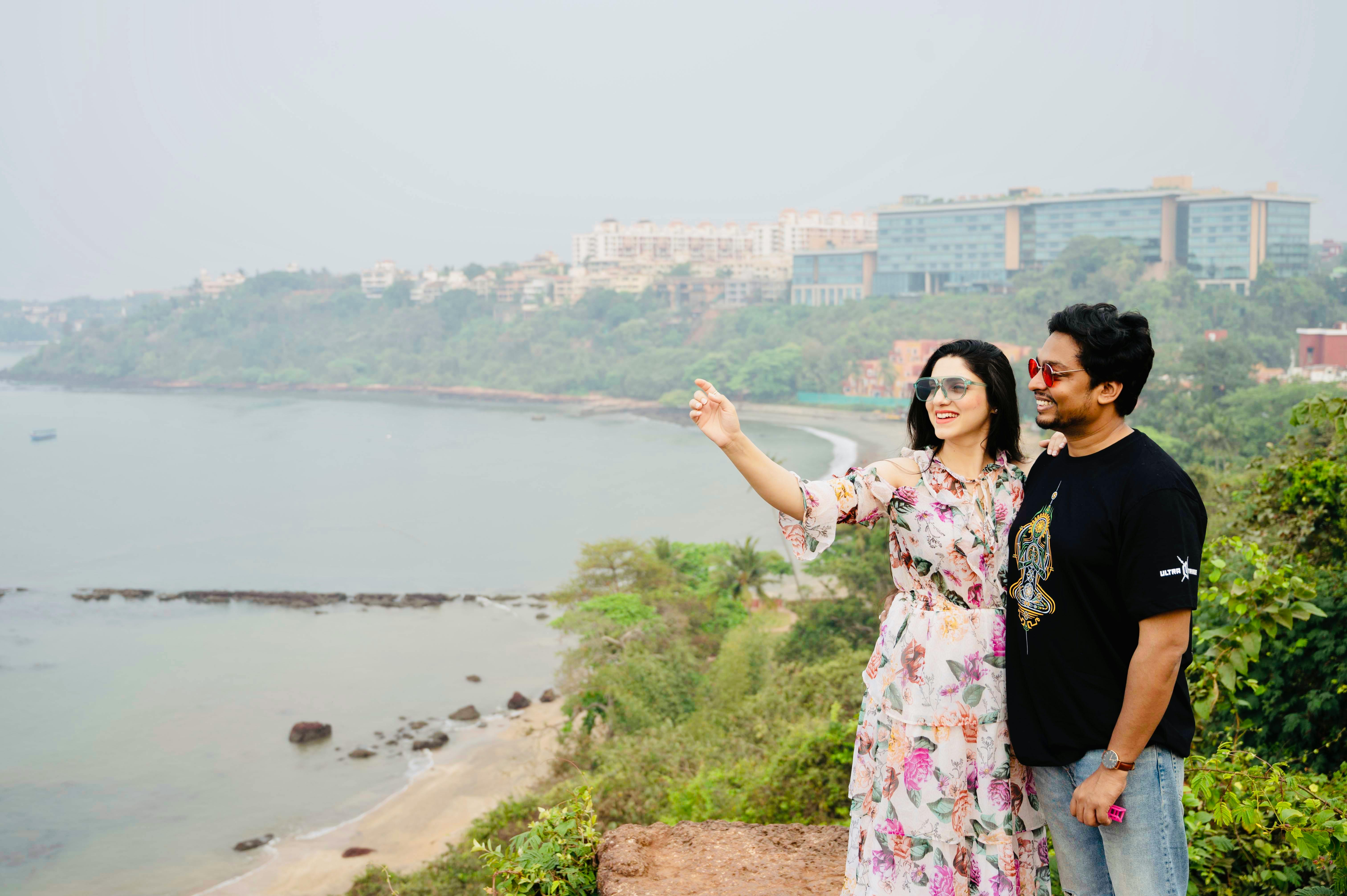 Man and Woman Looking Afar While Wearing Sunglasses · Free Stock Photo