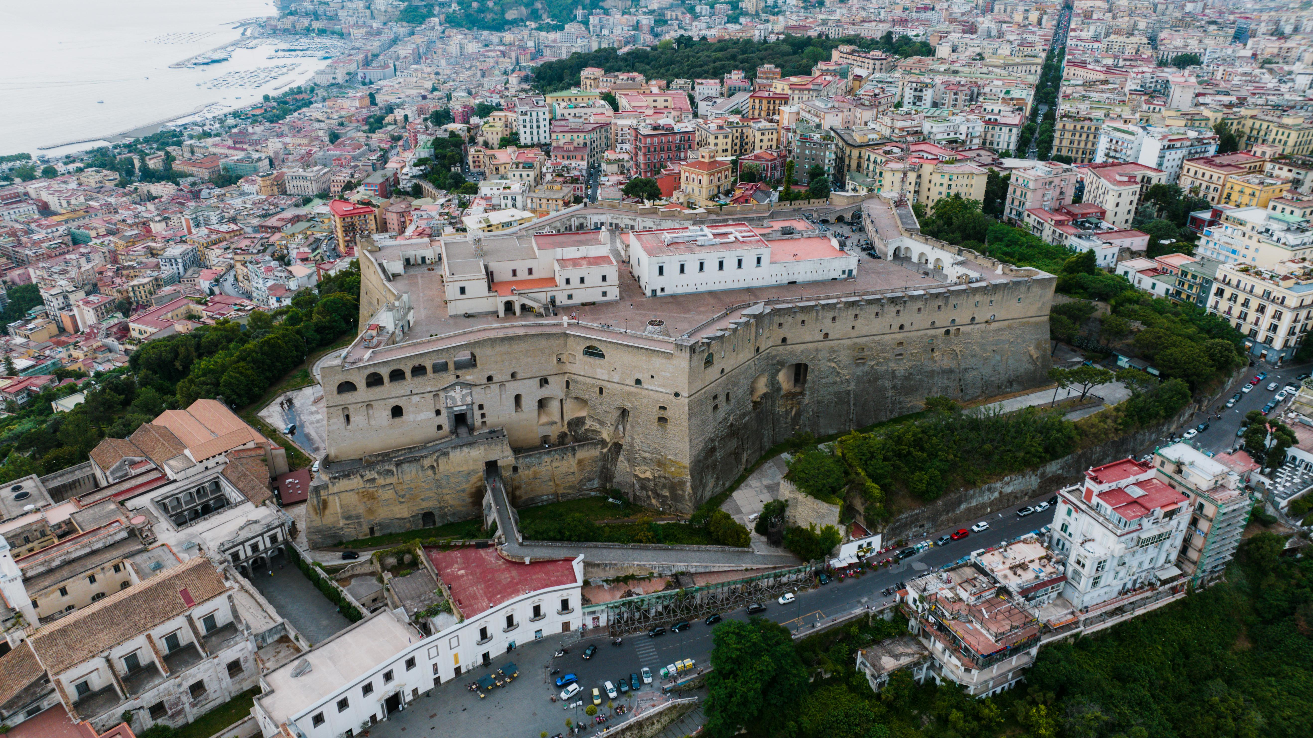 Aerial View of Castel Sant' Elmo in Napoli Italy · Free Stock Photo