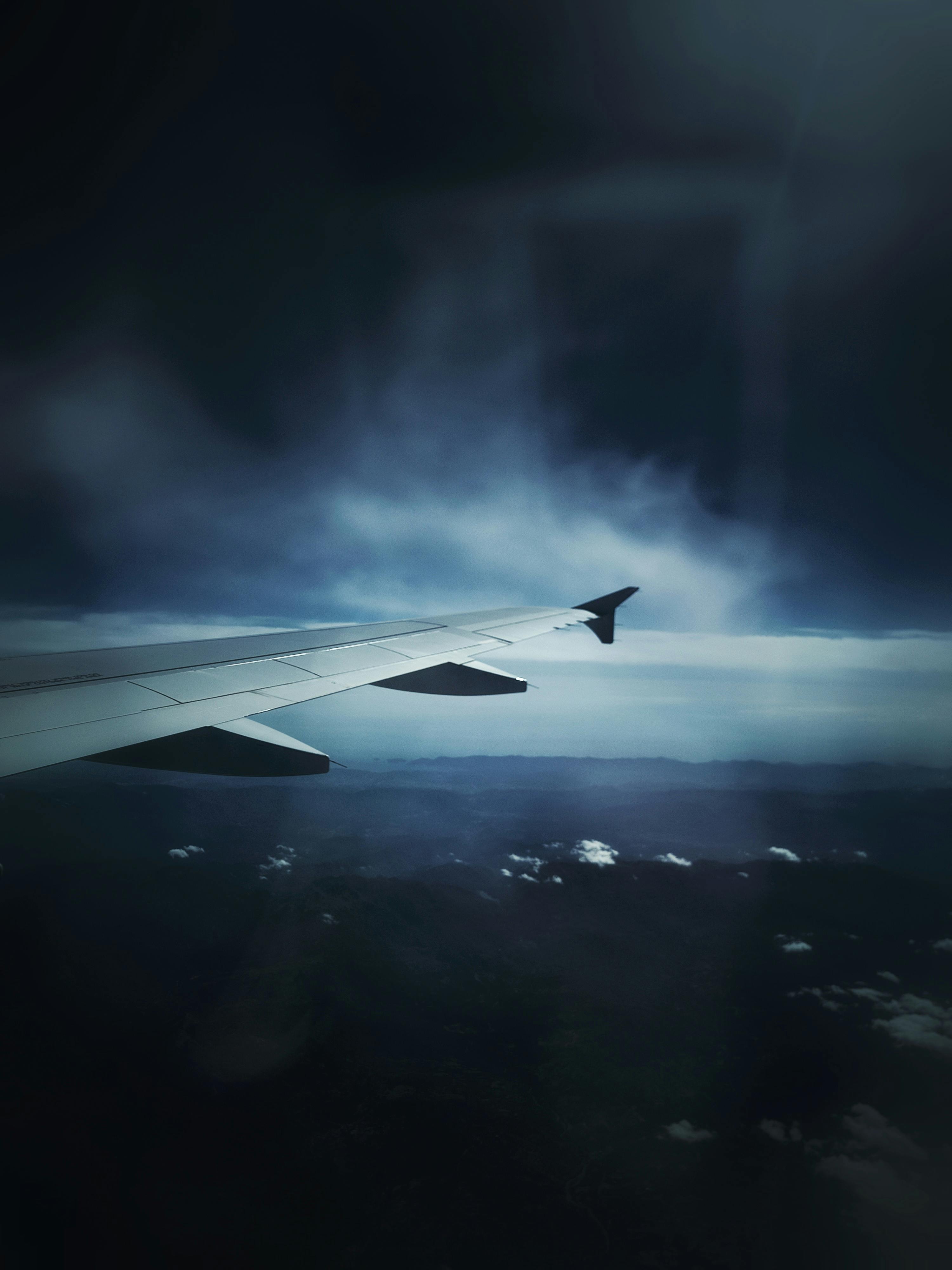 View of an Airplane Wing · Free Stock Photo