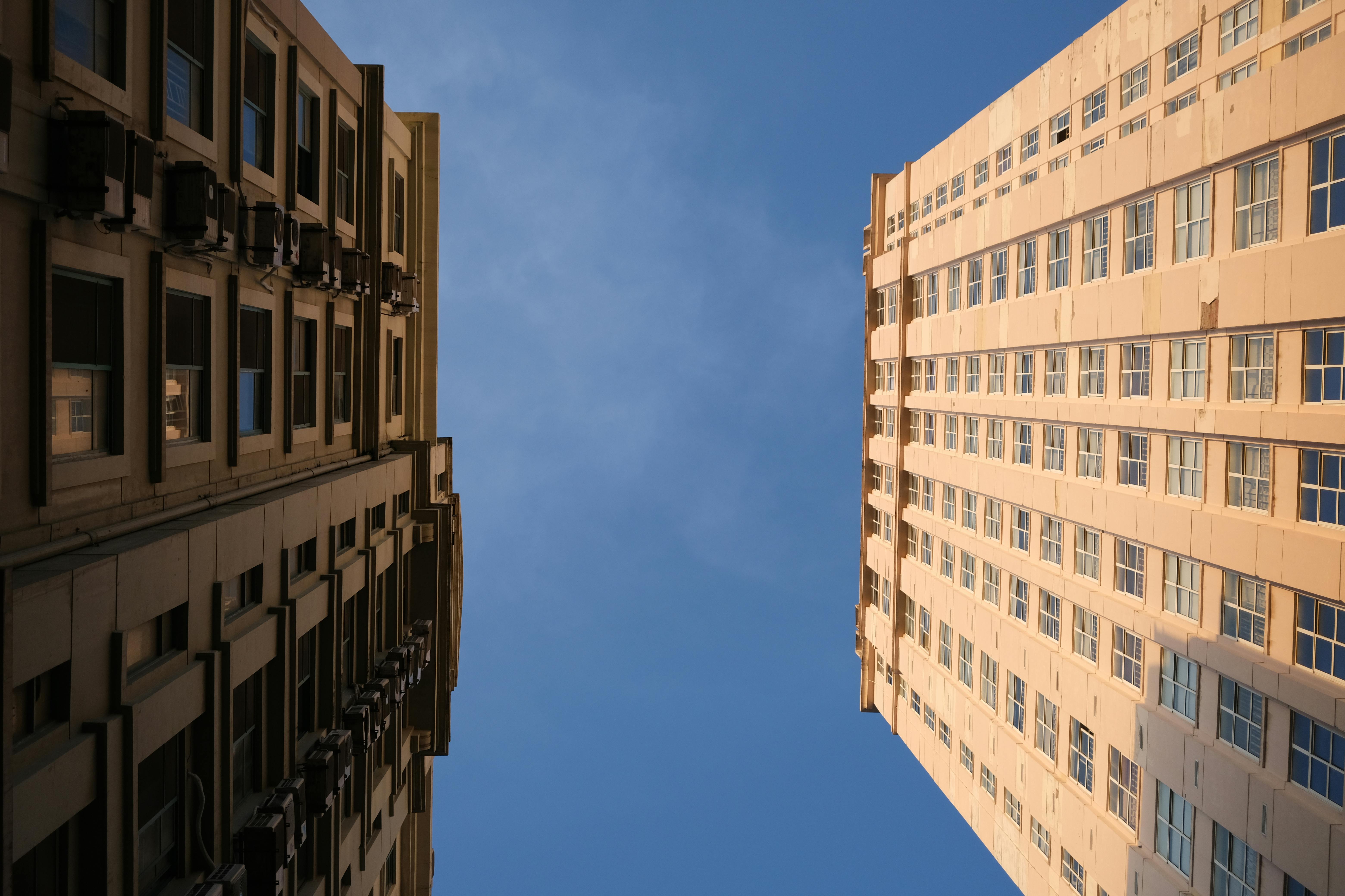 Blue Sky over High-rise Buildings · Free Stock Photo
