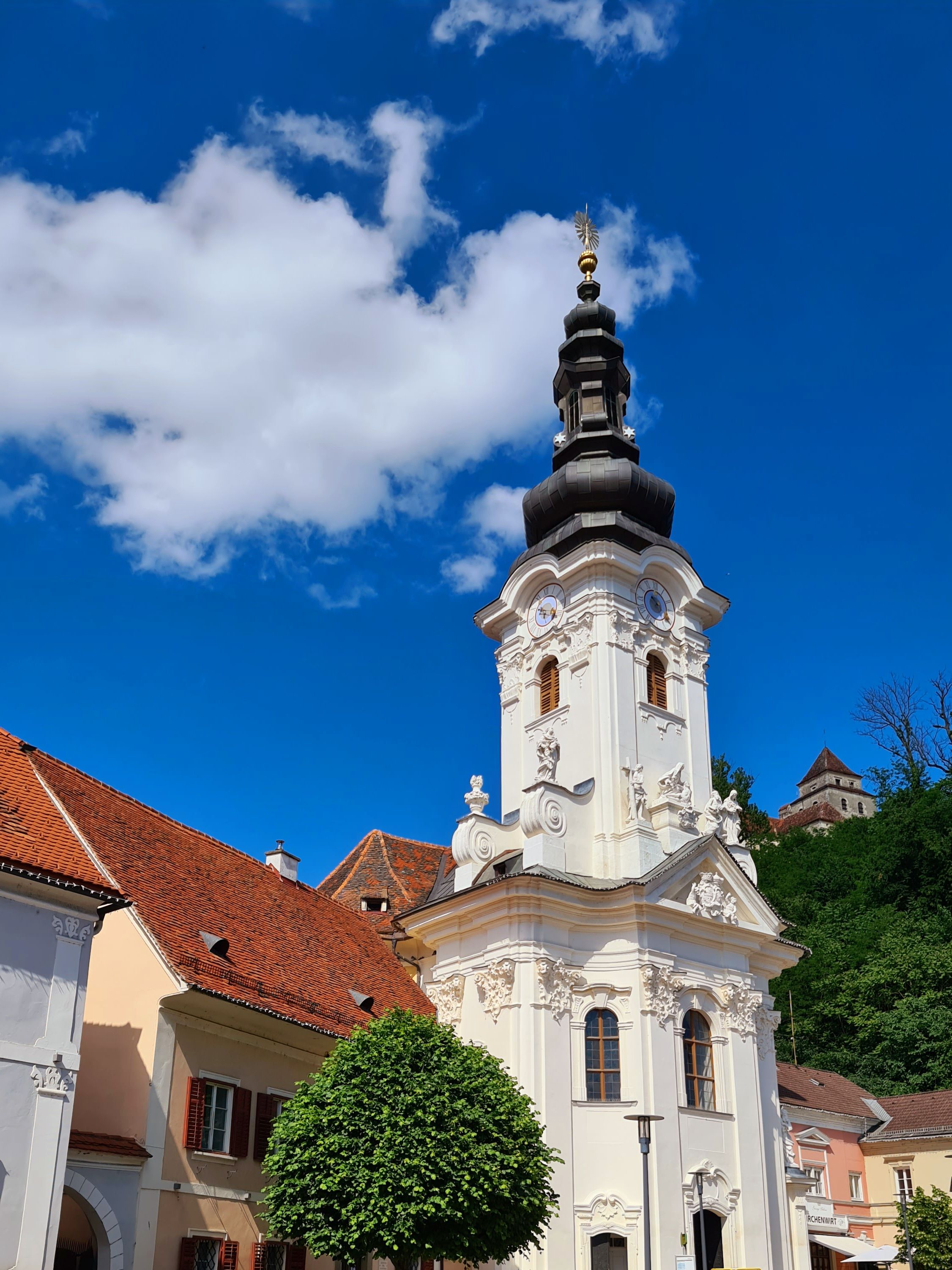 White Church Tower · Free Stock Photo
