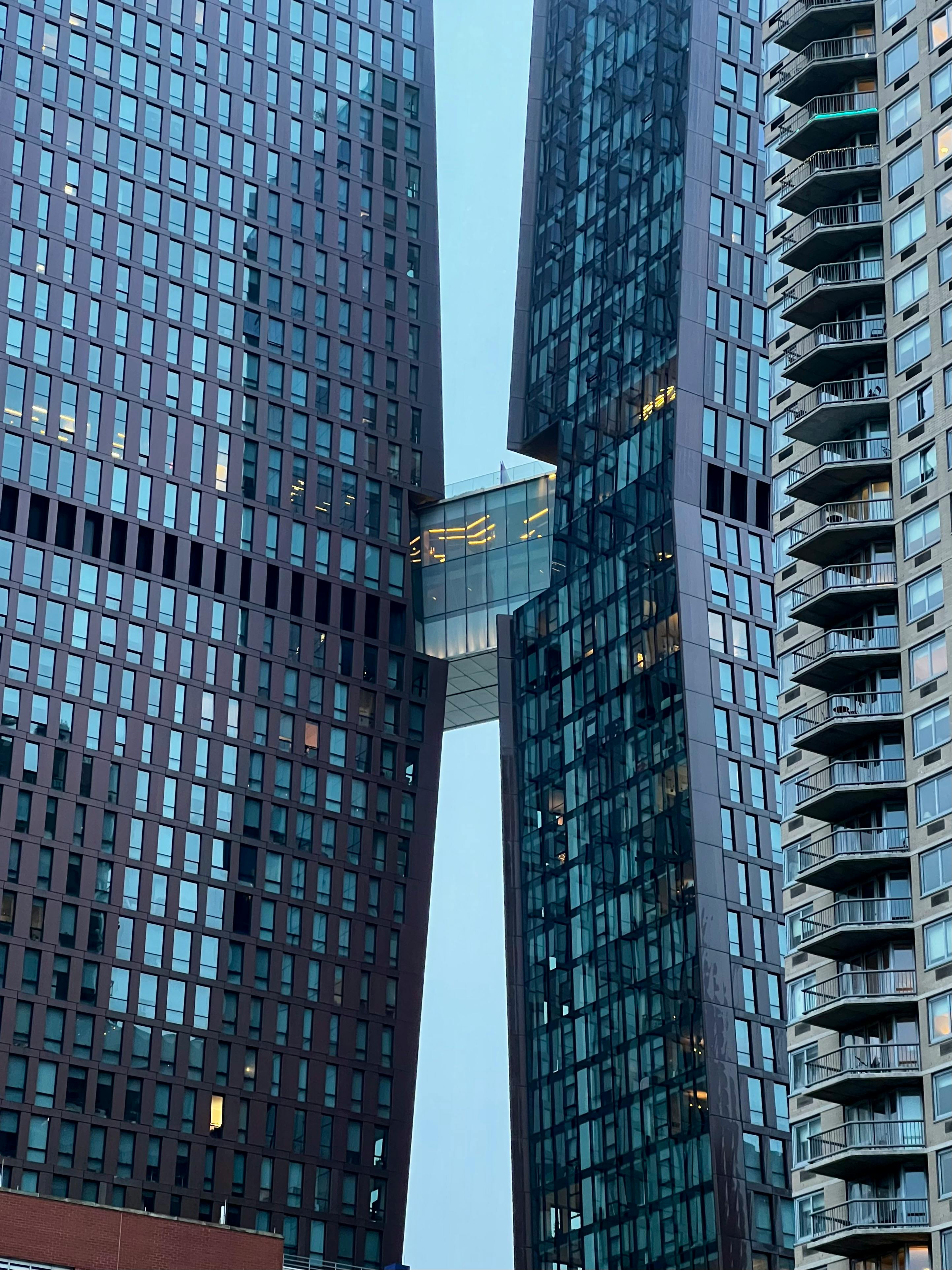 Sky Bridge between High-rise Buildings · Free Stock Photo
