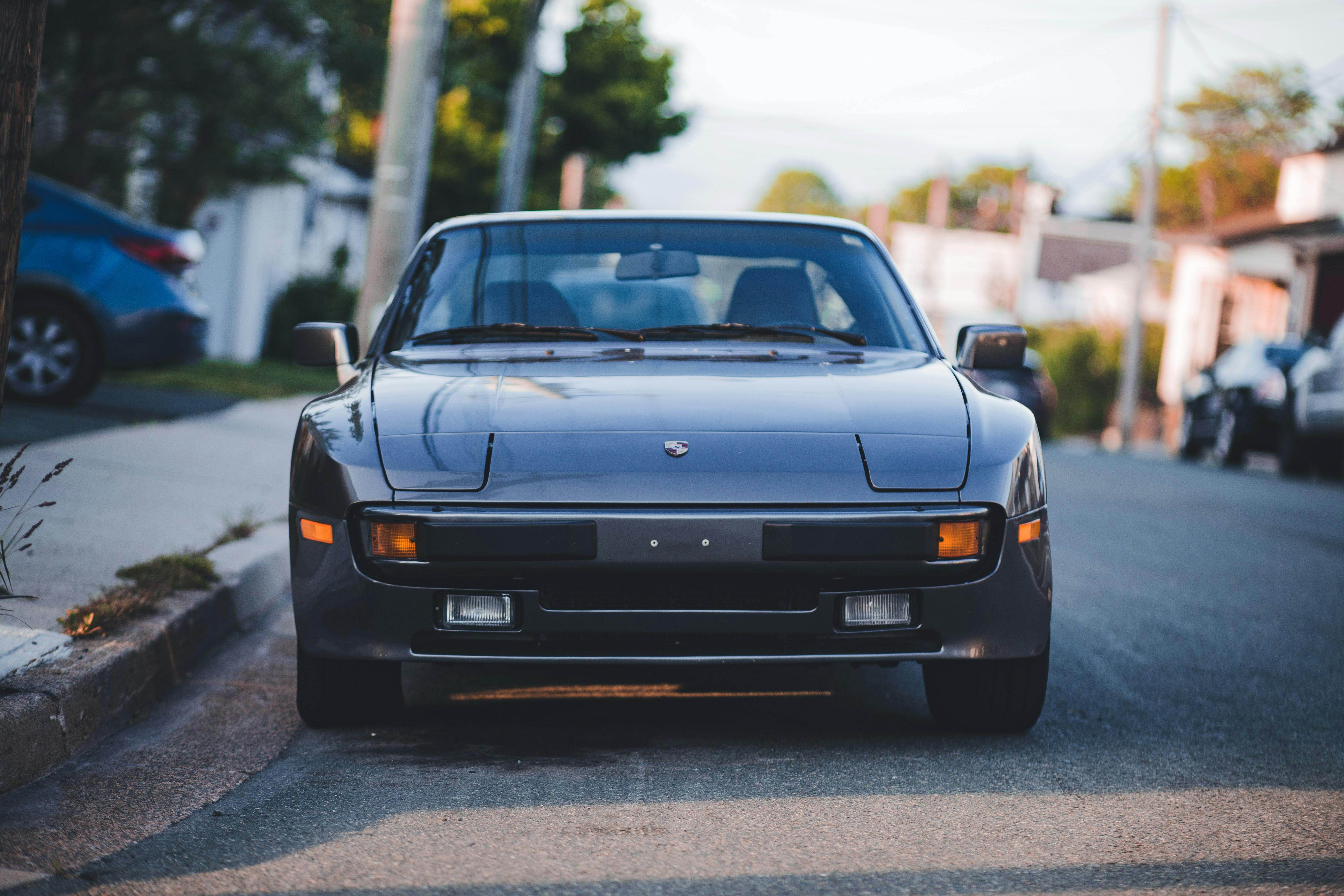 Blue Car Parked on the Street · Free Stock Photo
