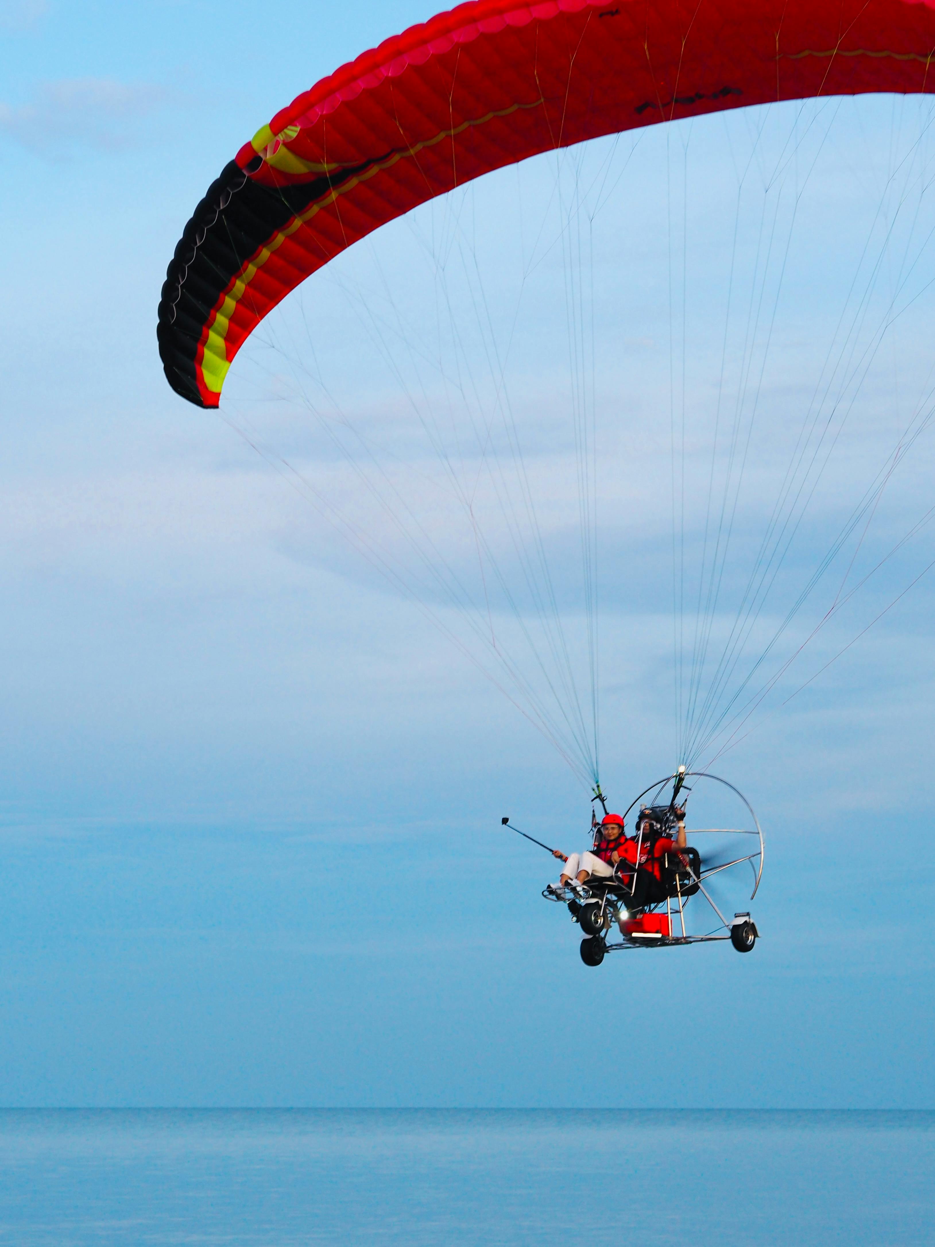 Person using Paramotor · Free Stock Photo