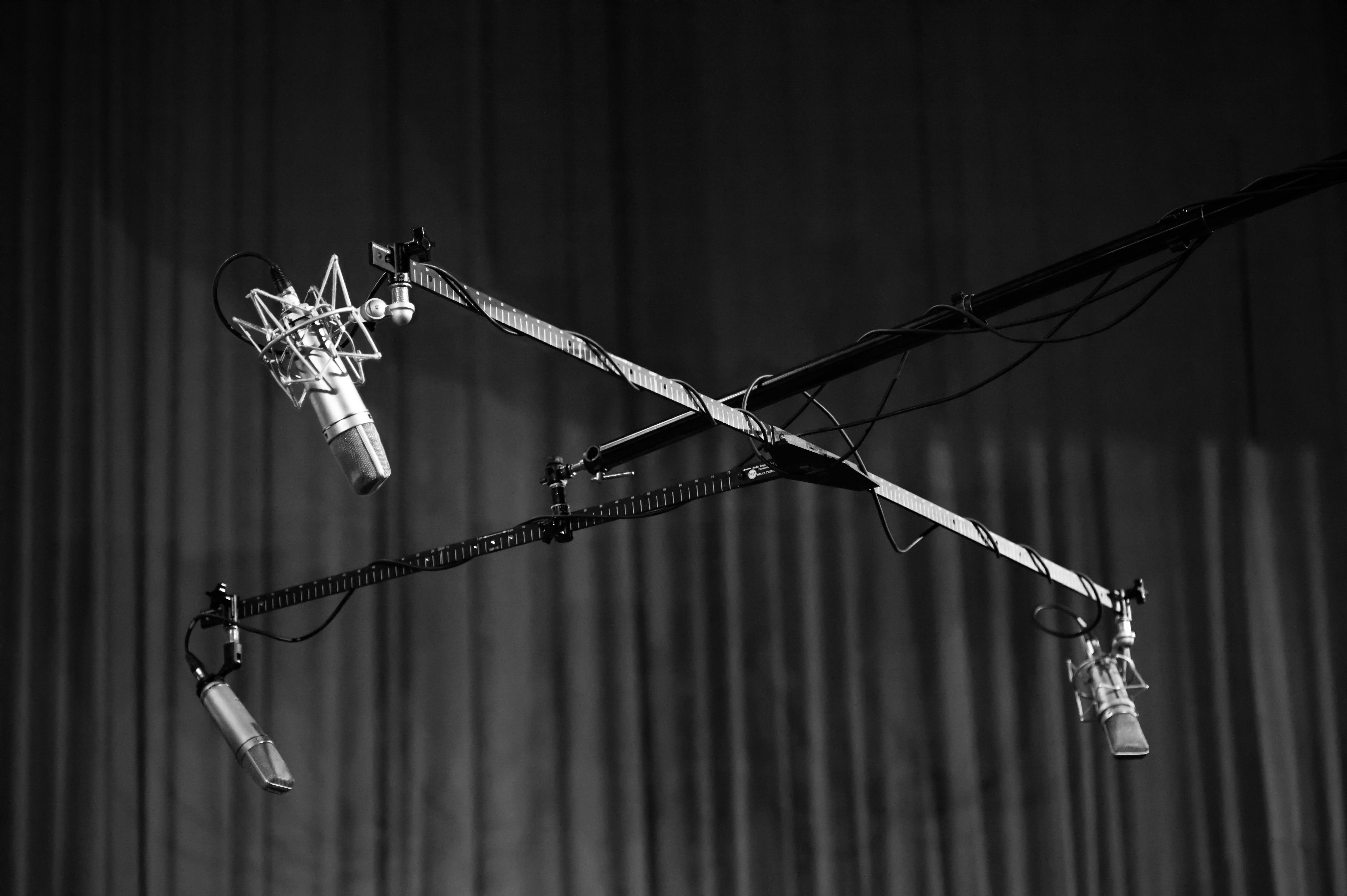 Close-up Photography of Black and Gray Condenser Microphone · Free ...