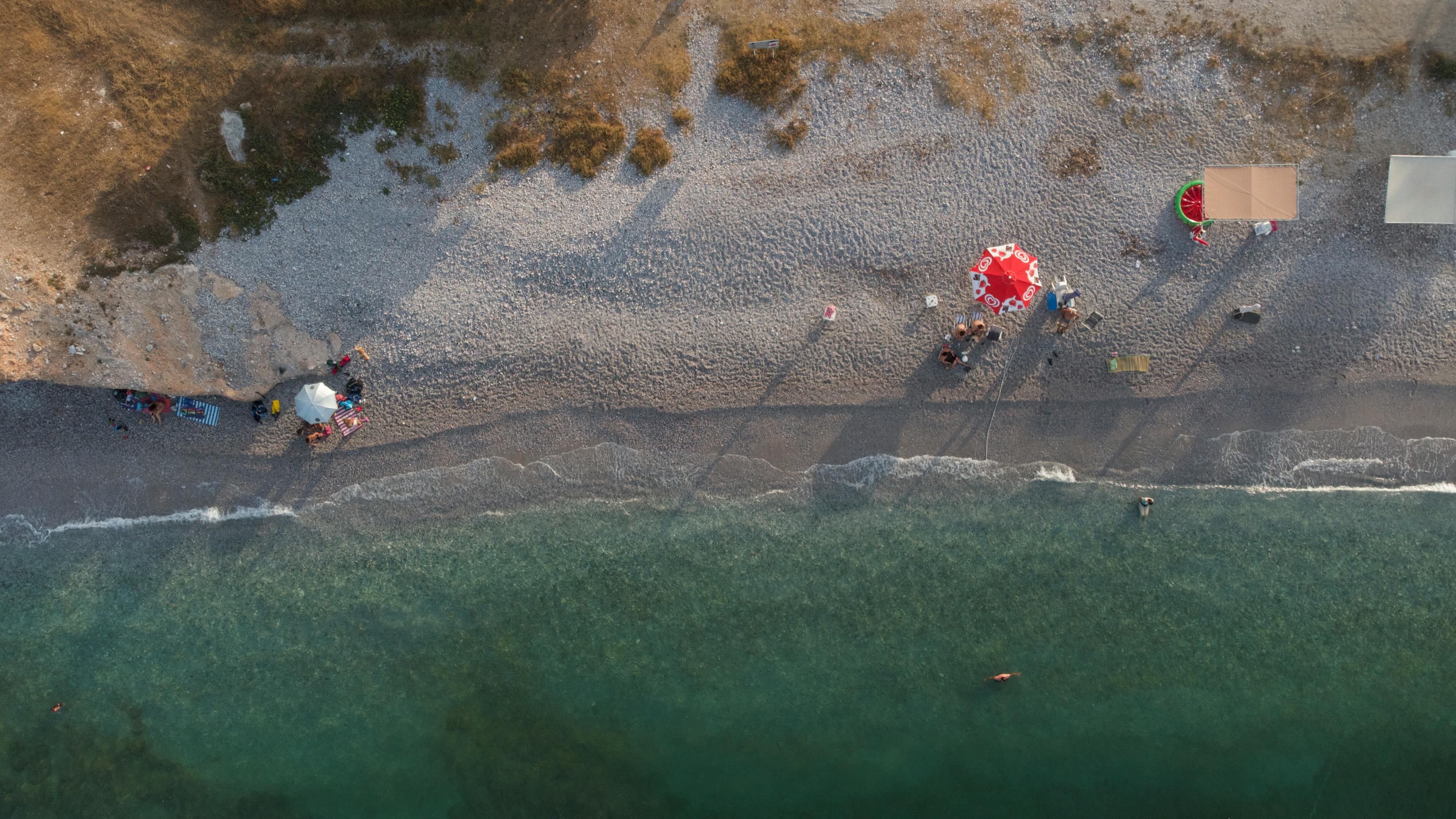 Birds Eye View of Beach · Free Stock Photo