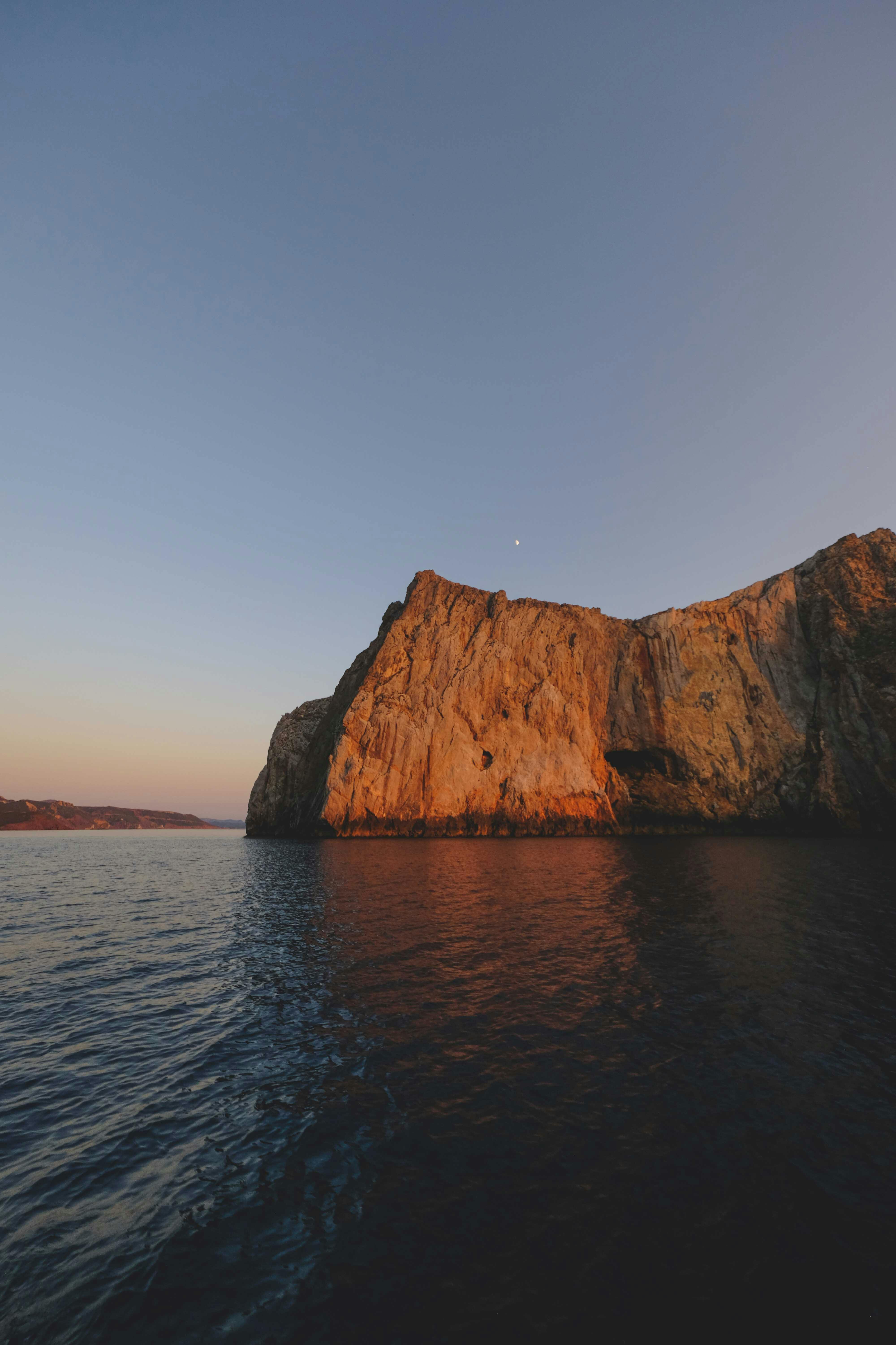 Rocks of a Cliff over a Sea · Free Stock Photo