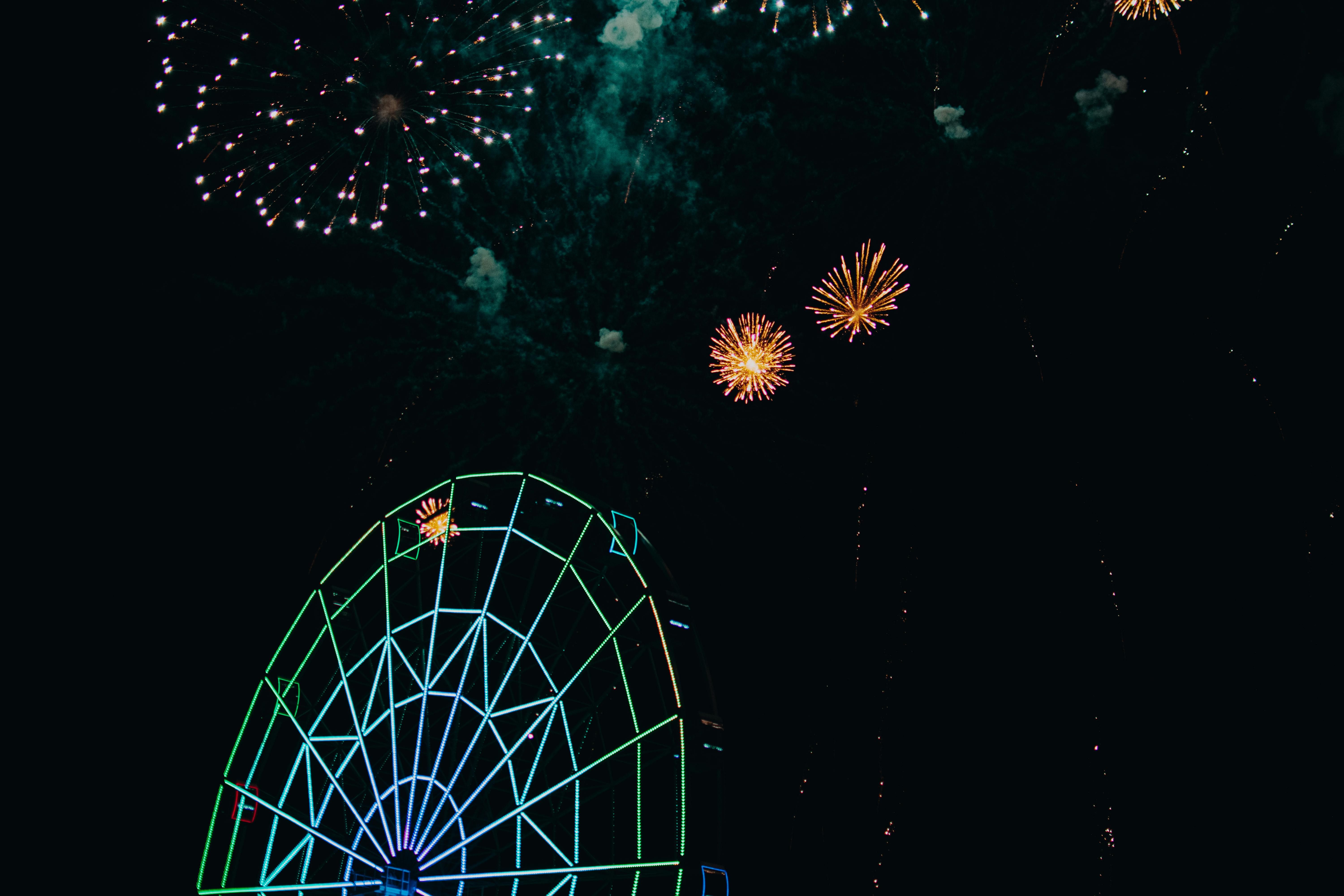 Fireworks in the Sky at Nighttime · Free Stock Photo