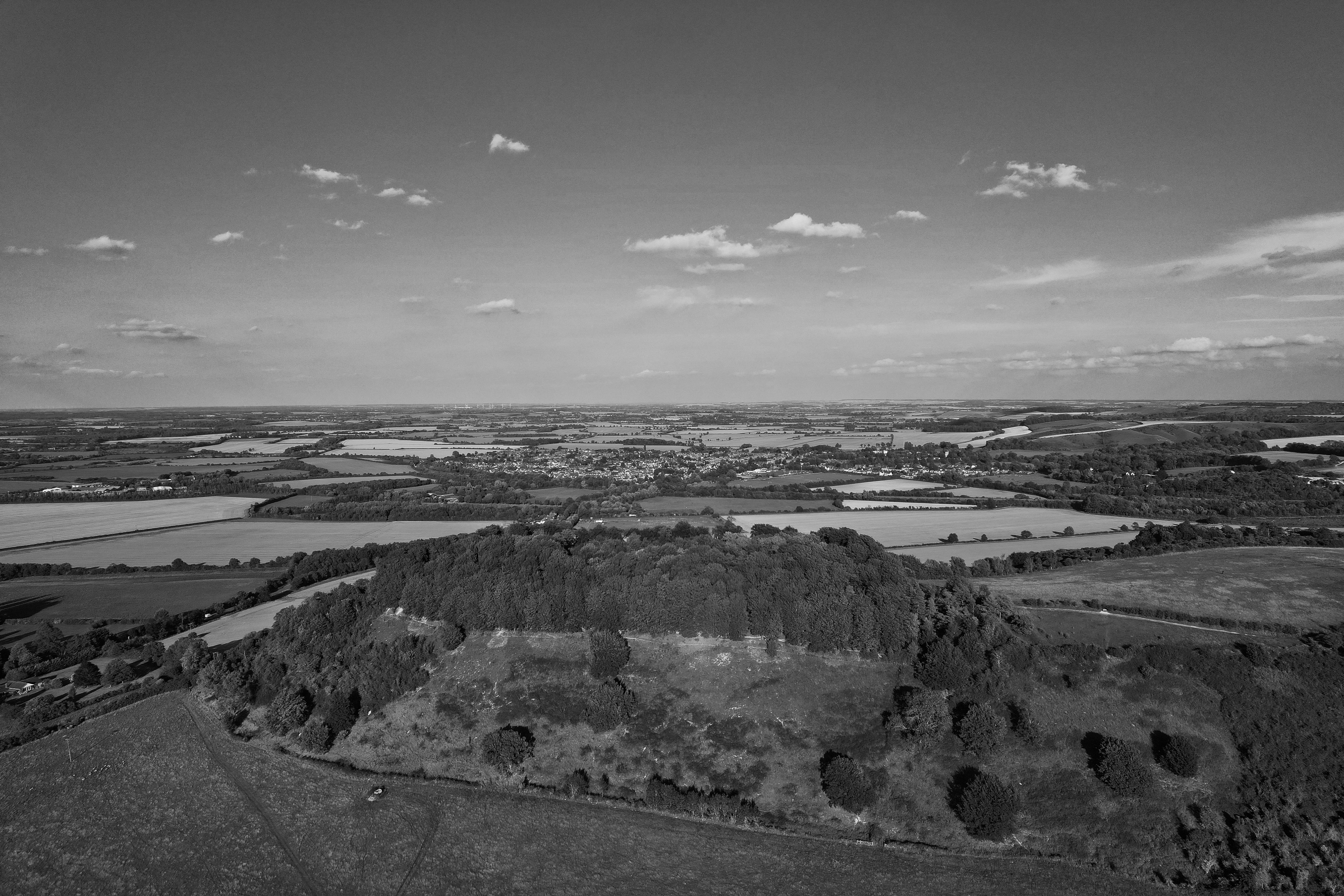 Black and White Rural Landscape · Free Stock Photo