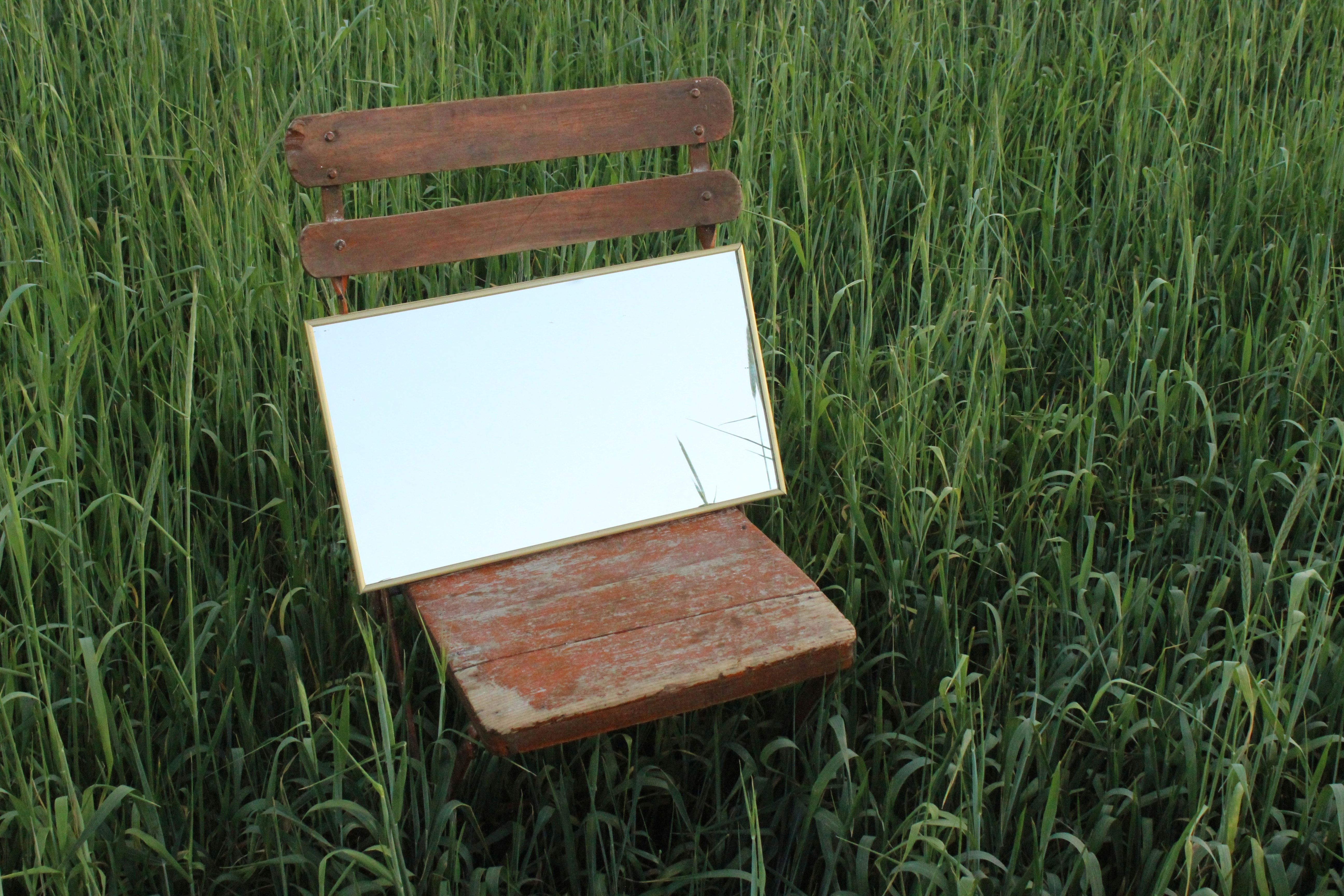 Photo of Wooden Chair on Grass · Free Stock Photo