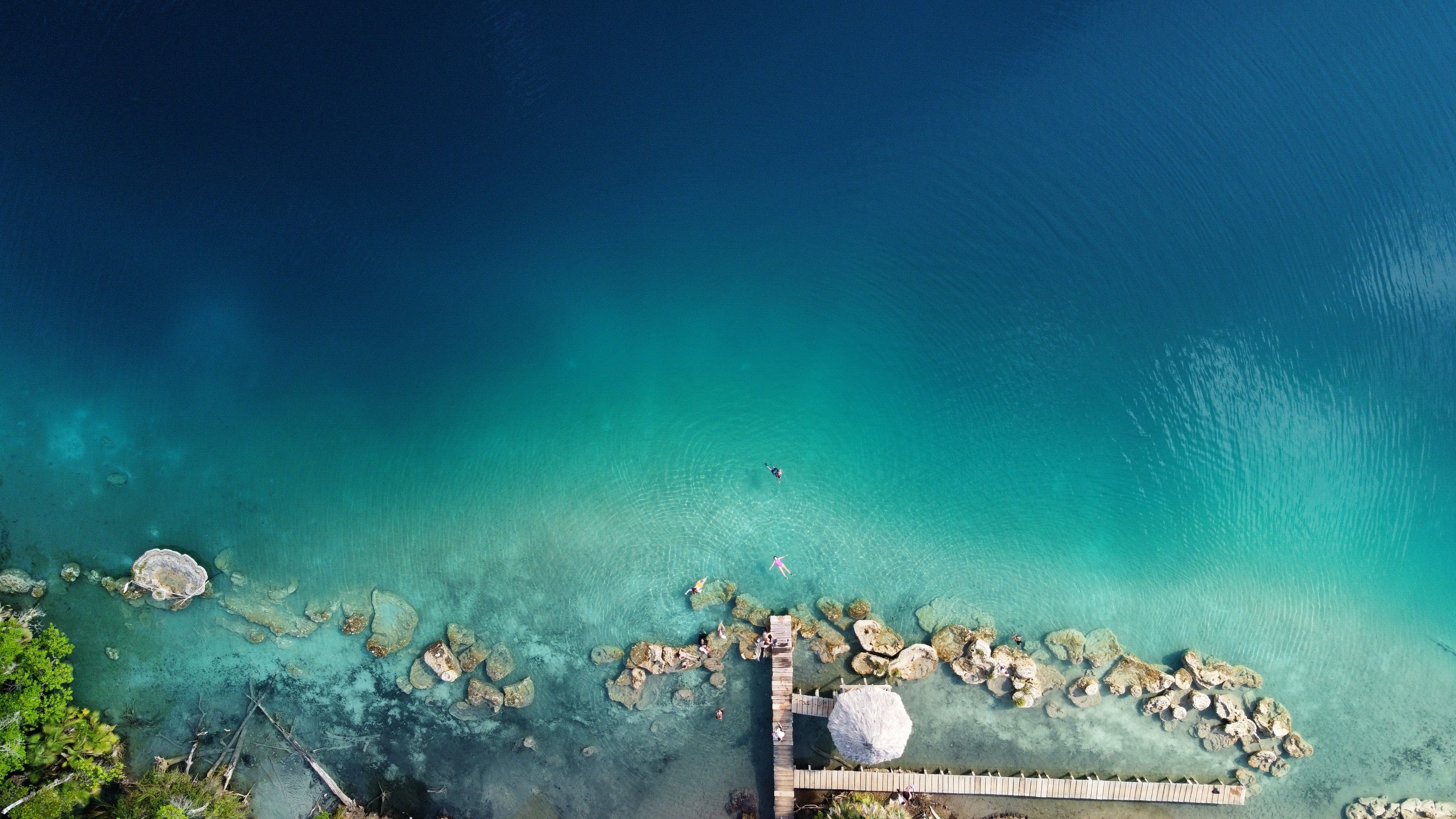 Aerial Photography of Turquoise Sea Coast · Free Stock Photo