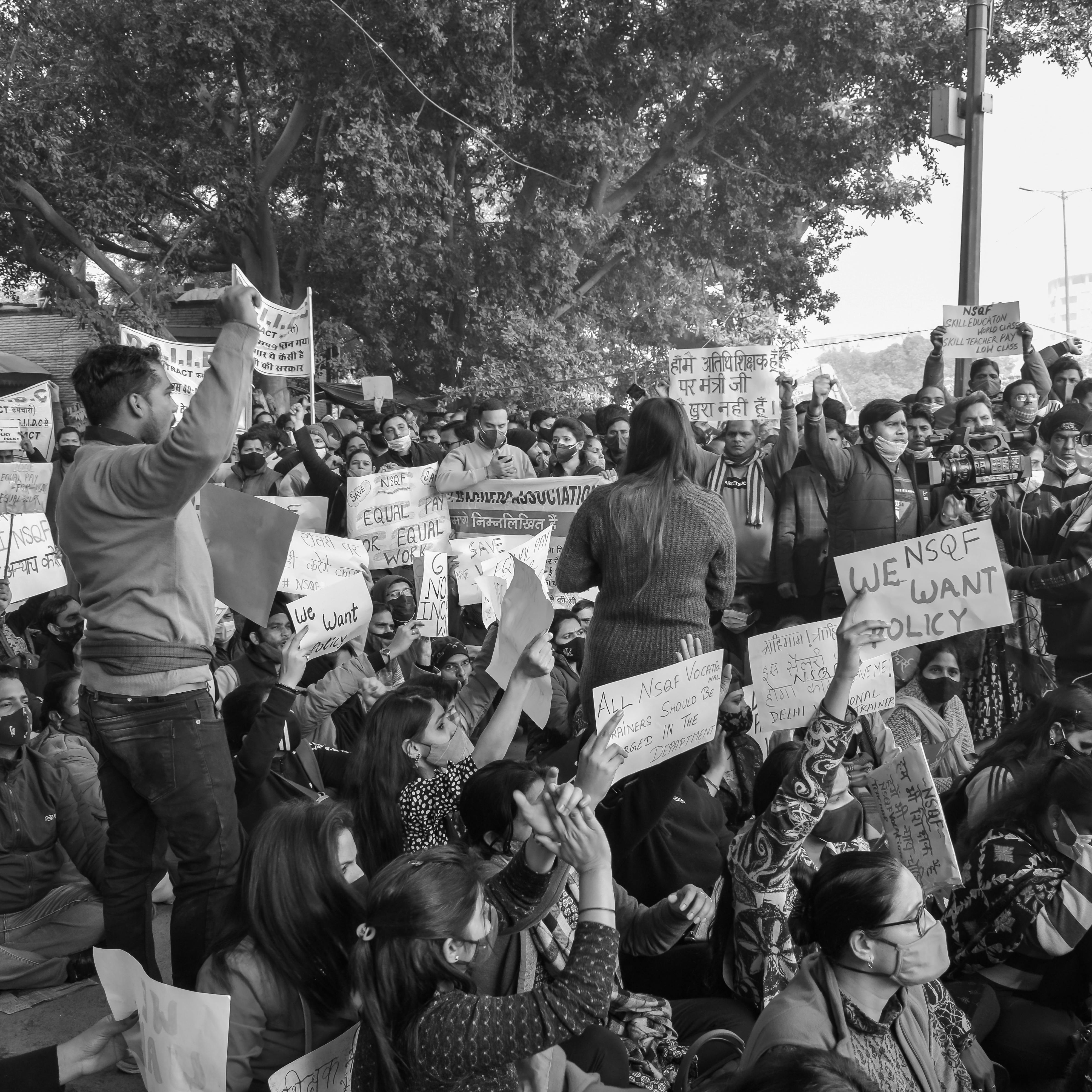 Large Group of Protestors in India · Free Stock Photo