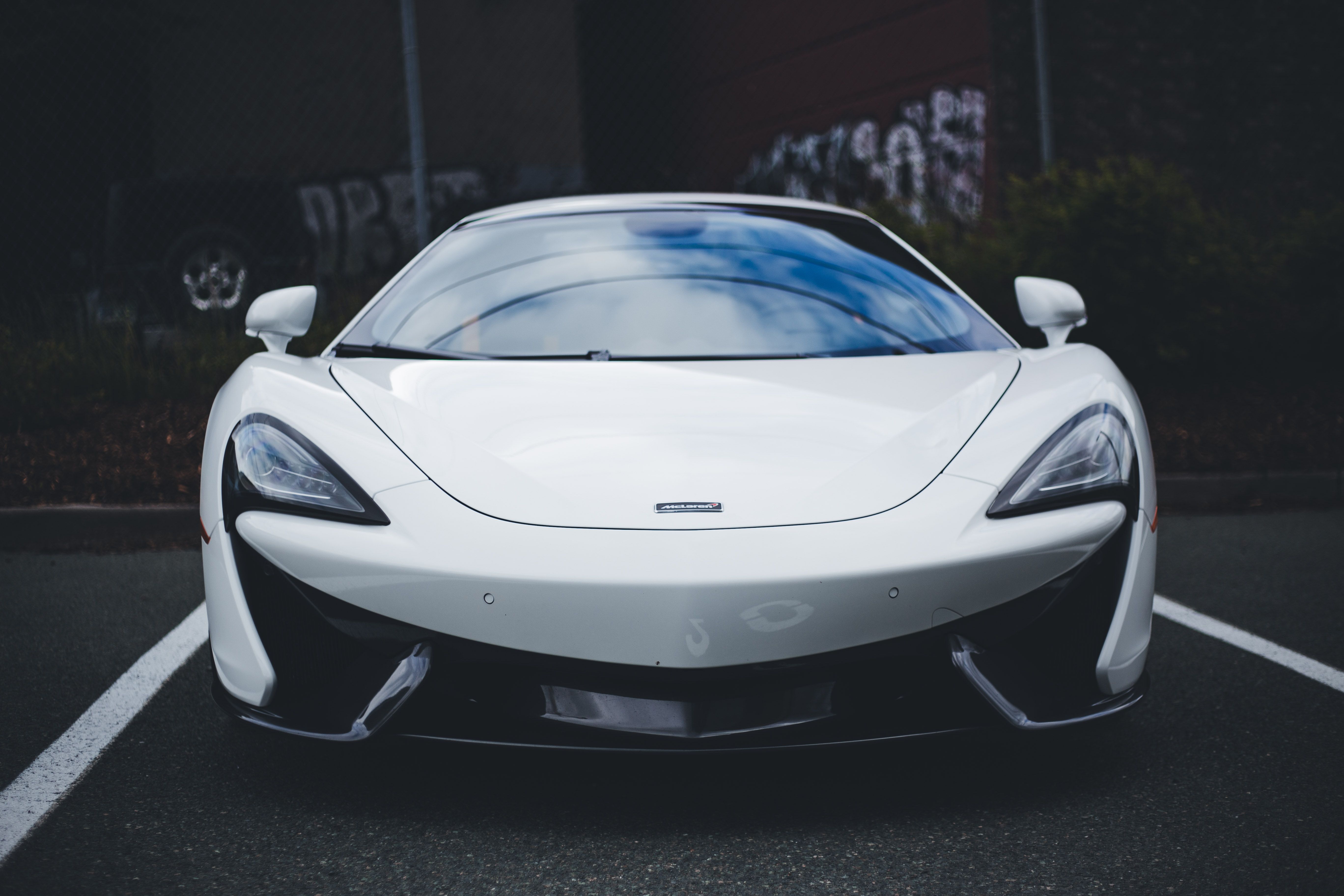 Parked White Luxury Car · Free Stock Photo