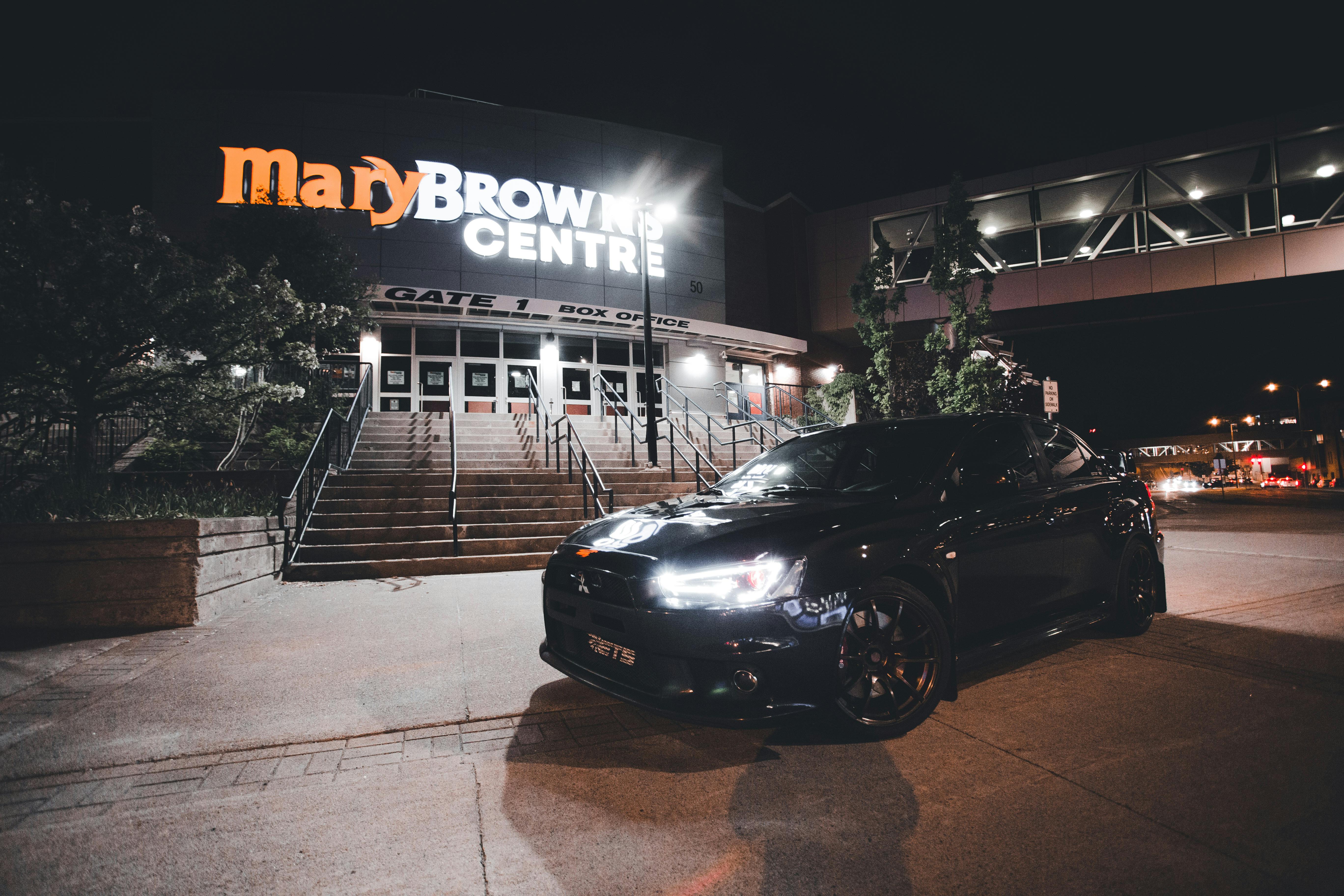 A Black Mitsubishi Lancer Evolution X · Free Stock Photo